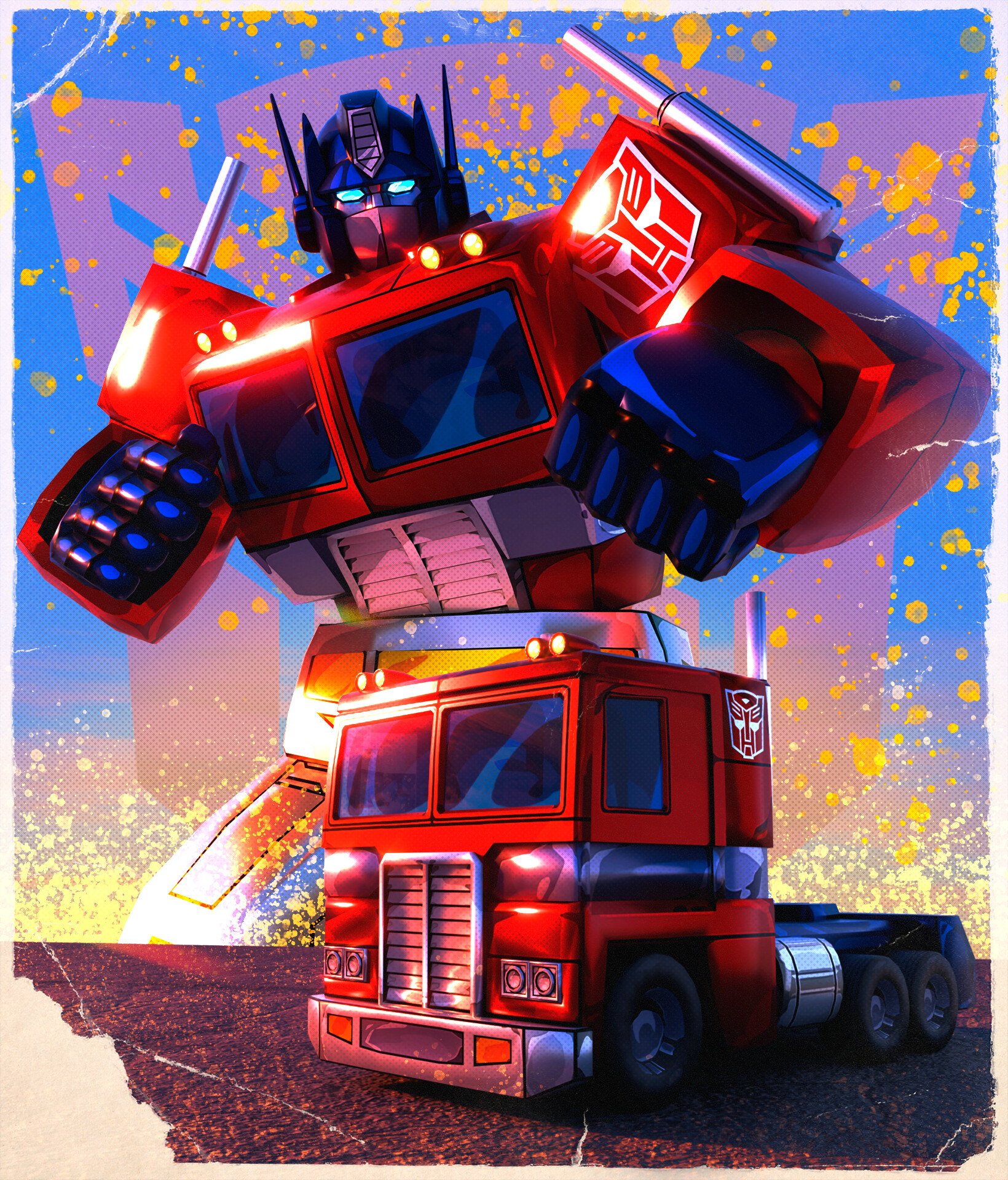 ArtStation - Optimus Prime Artwork | Transformers