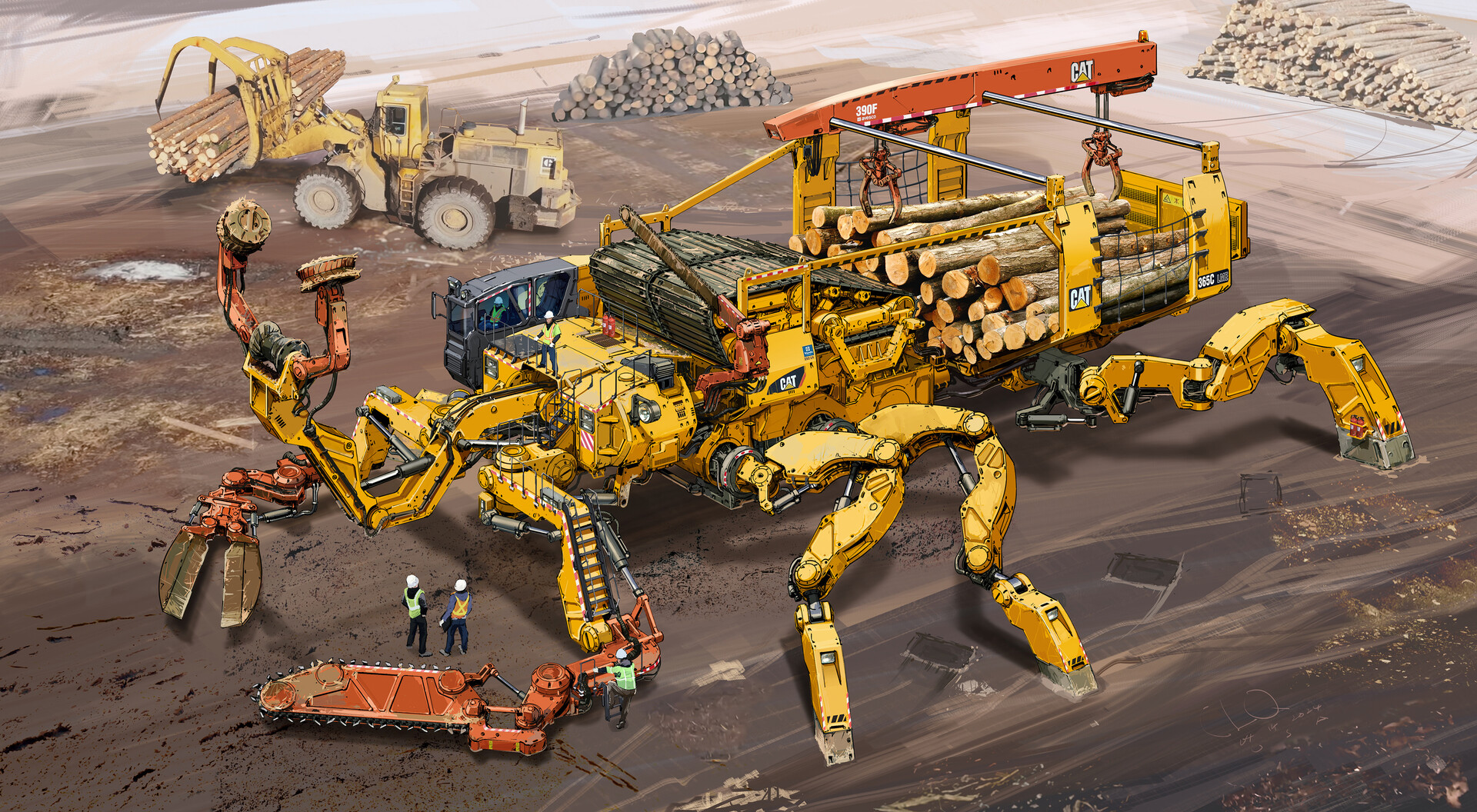 ArtStation - Beetle Timber Heavy Equipment