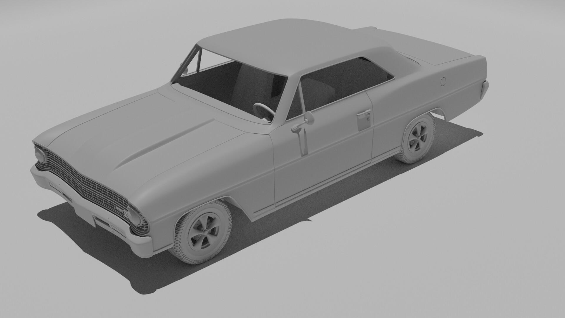ArtStation - Chevy Nova SS 1969, 3Dprint ready