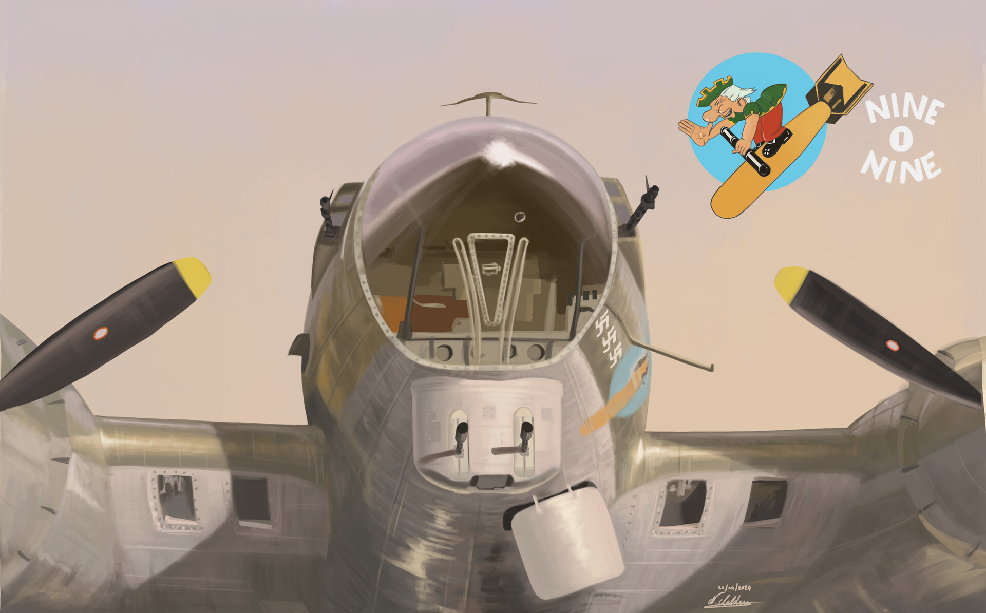 ArtStation - B-17G "Nine-O-Nine"