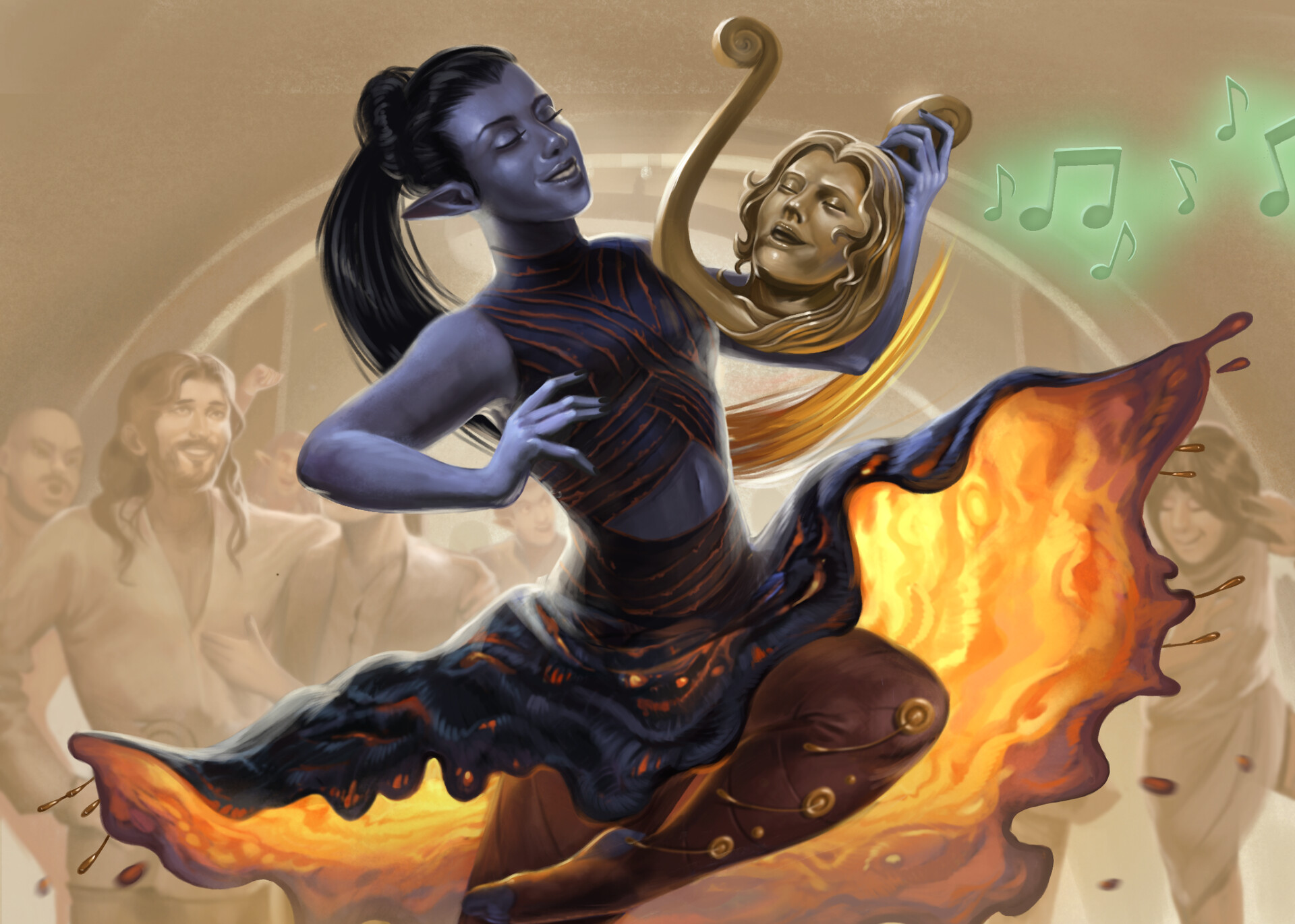 ArtStation - Drow Dancer - MTG Inspired Art
