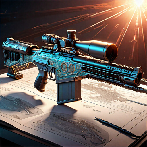 ArtStation - Futuristic sniper rifles concept art
