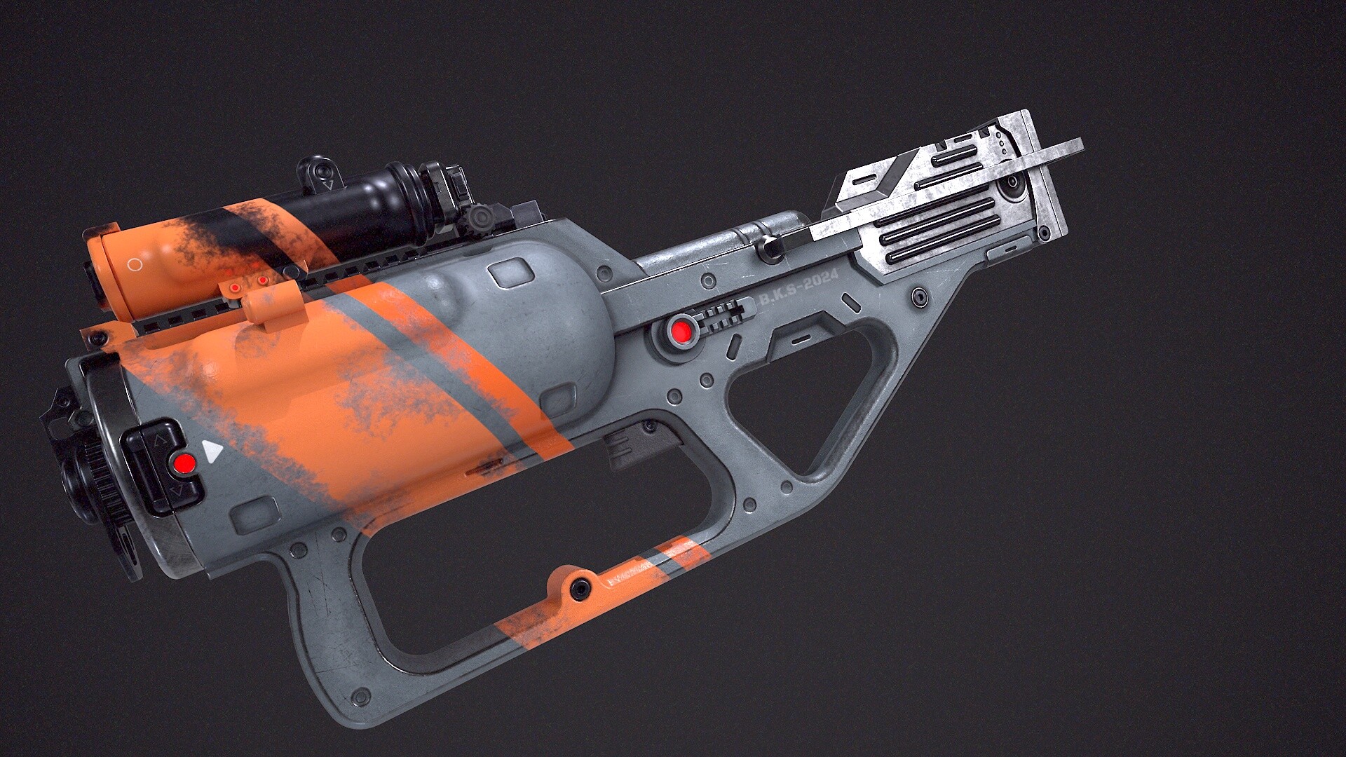ArtStation - SciFi-Smg-Gun
