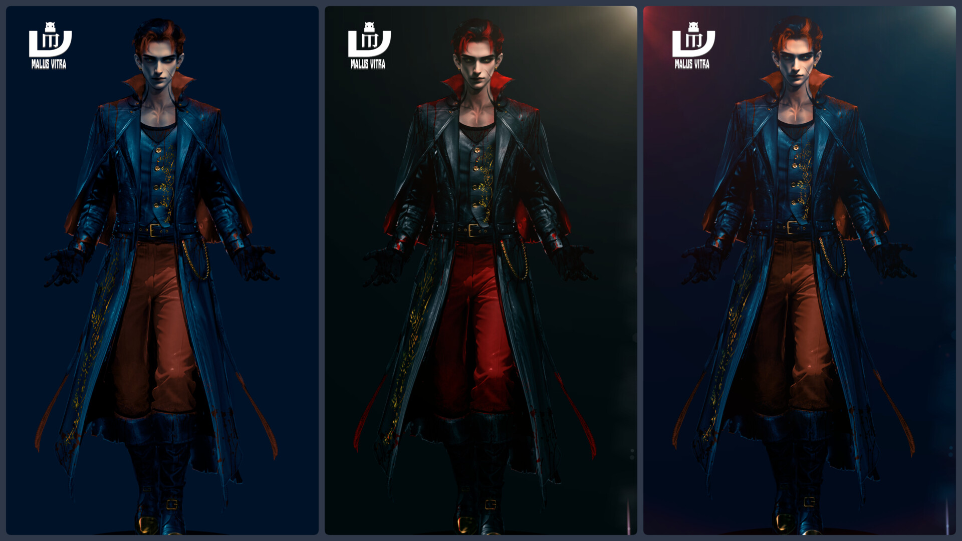 ArtStation - Male vampire character DD -(o.c belongs to the client)