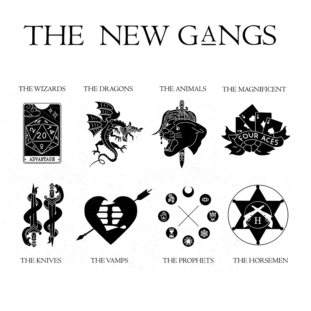 Andrew Dowell - The New Kids - Gang Logo Design