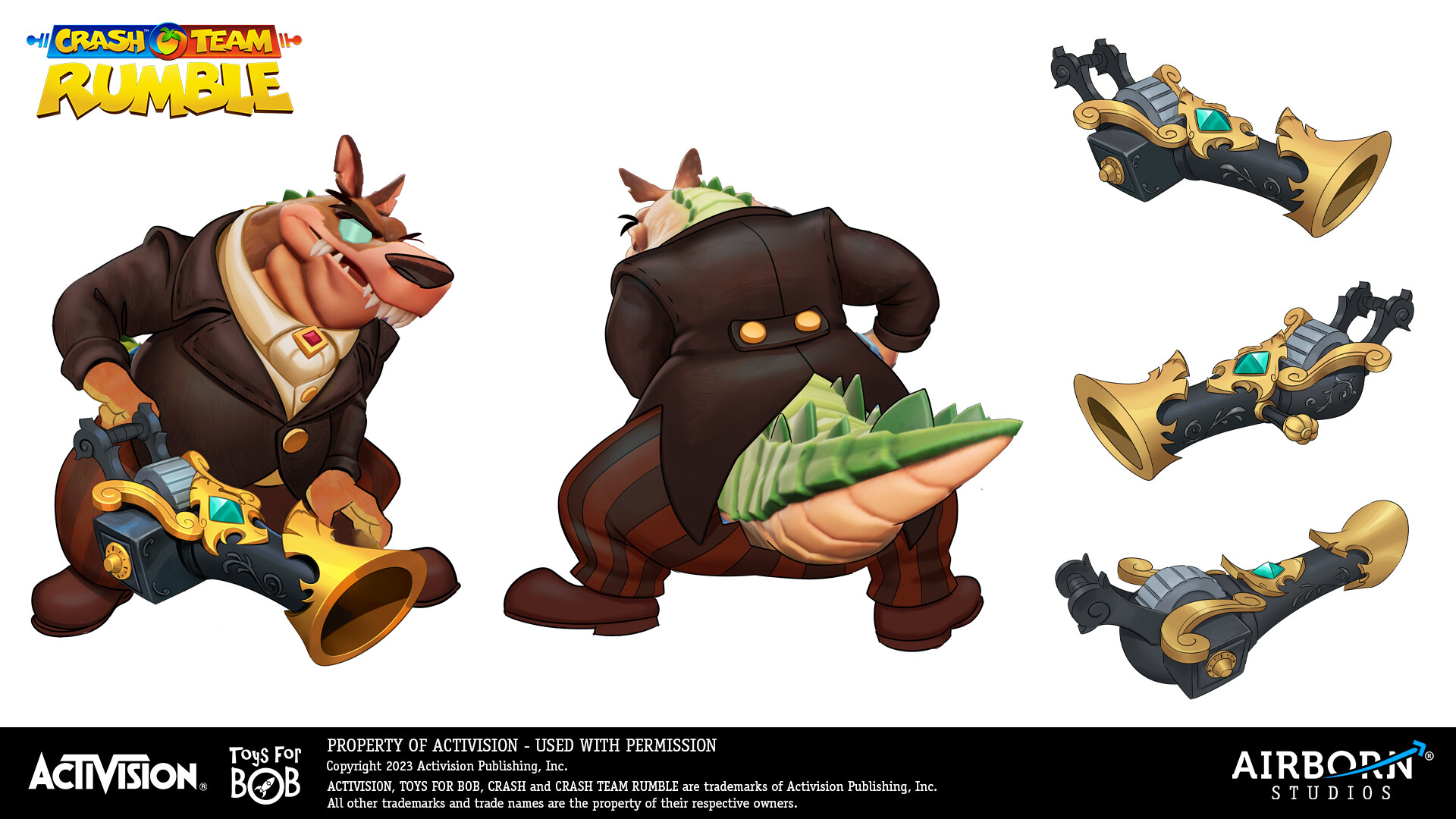 Airborn Studios - Crash Team Rumble - Capitalist Croc Dingodile