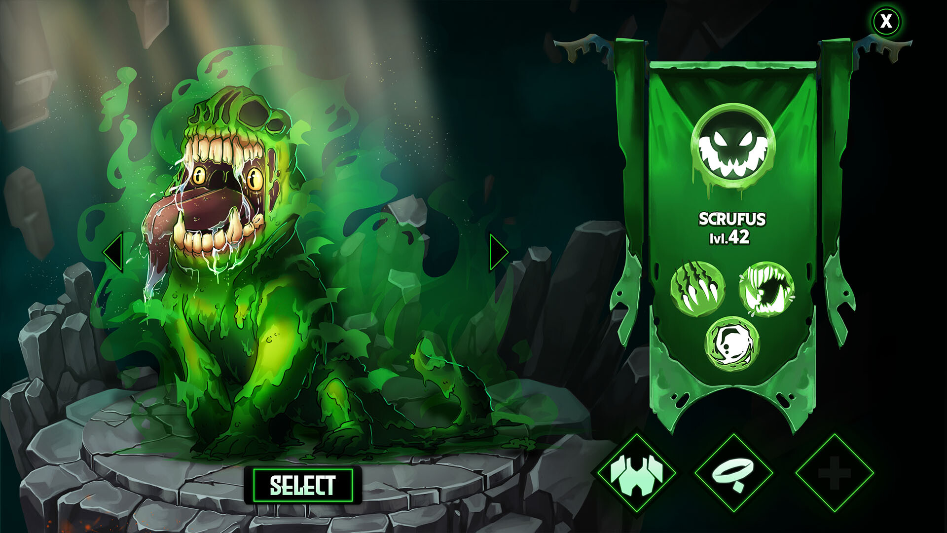 ArtStation - Pestilent character selection screen