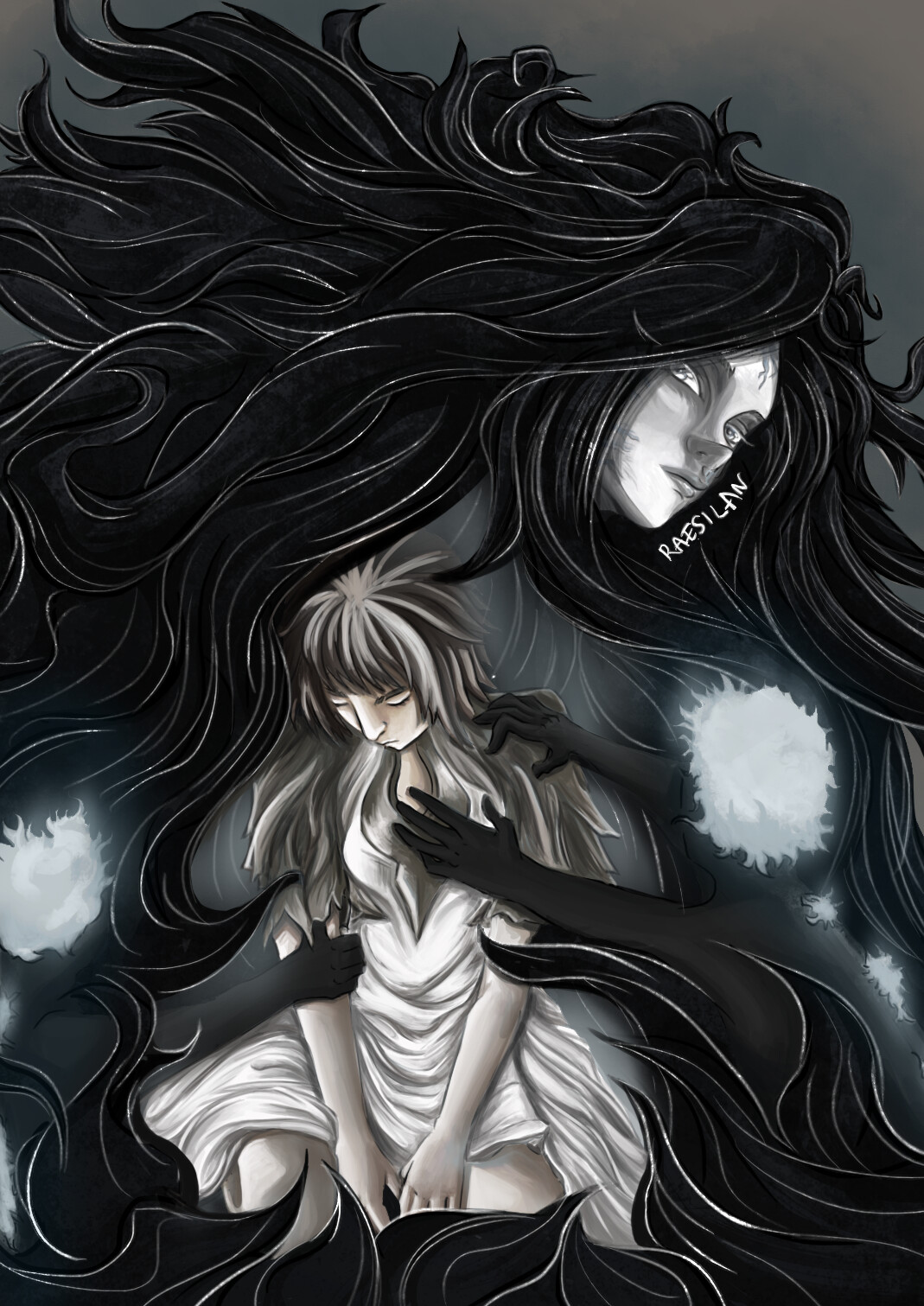ArtStation - Yorda and her mother (Ico fan art)