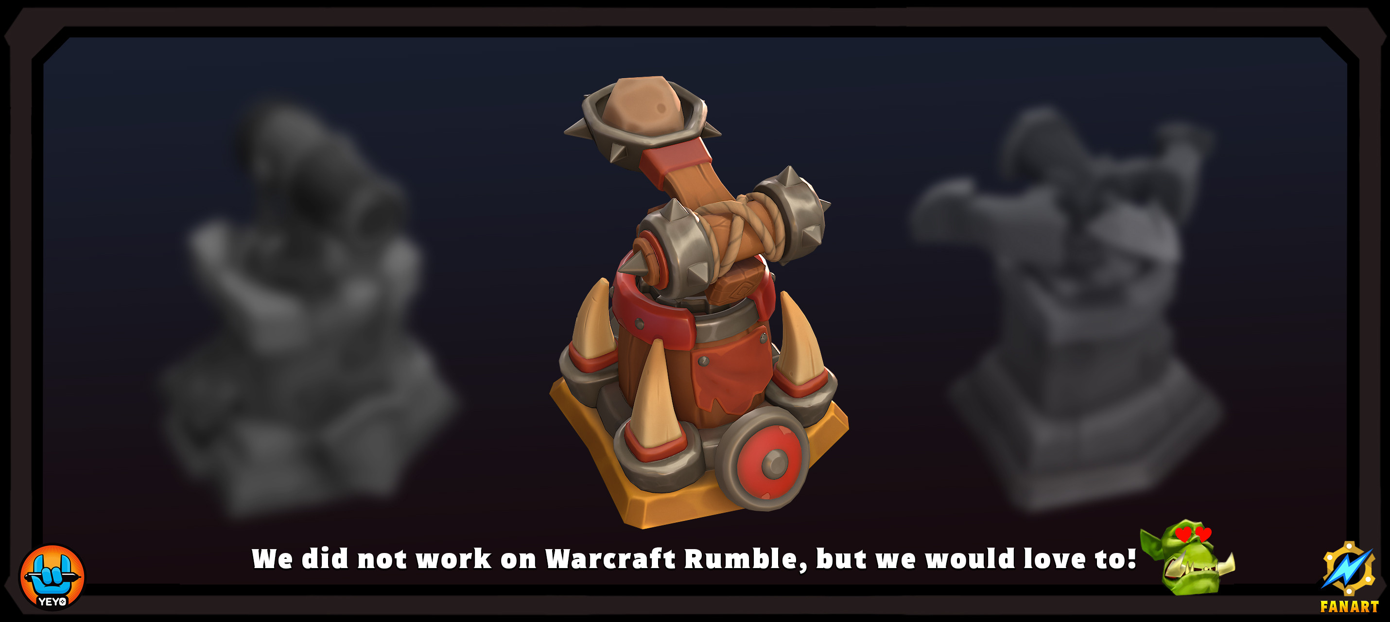 YEYO Studio - Warcraft Rumble Catapult Tower Fanart (3 of 3)