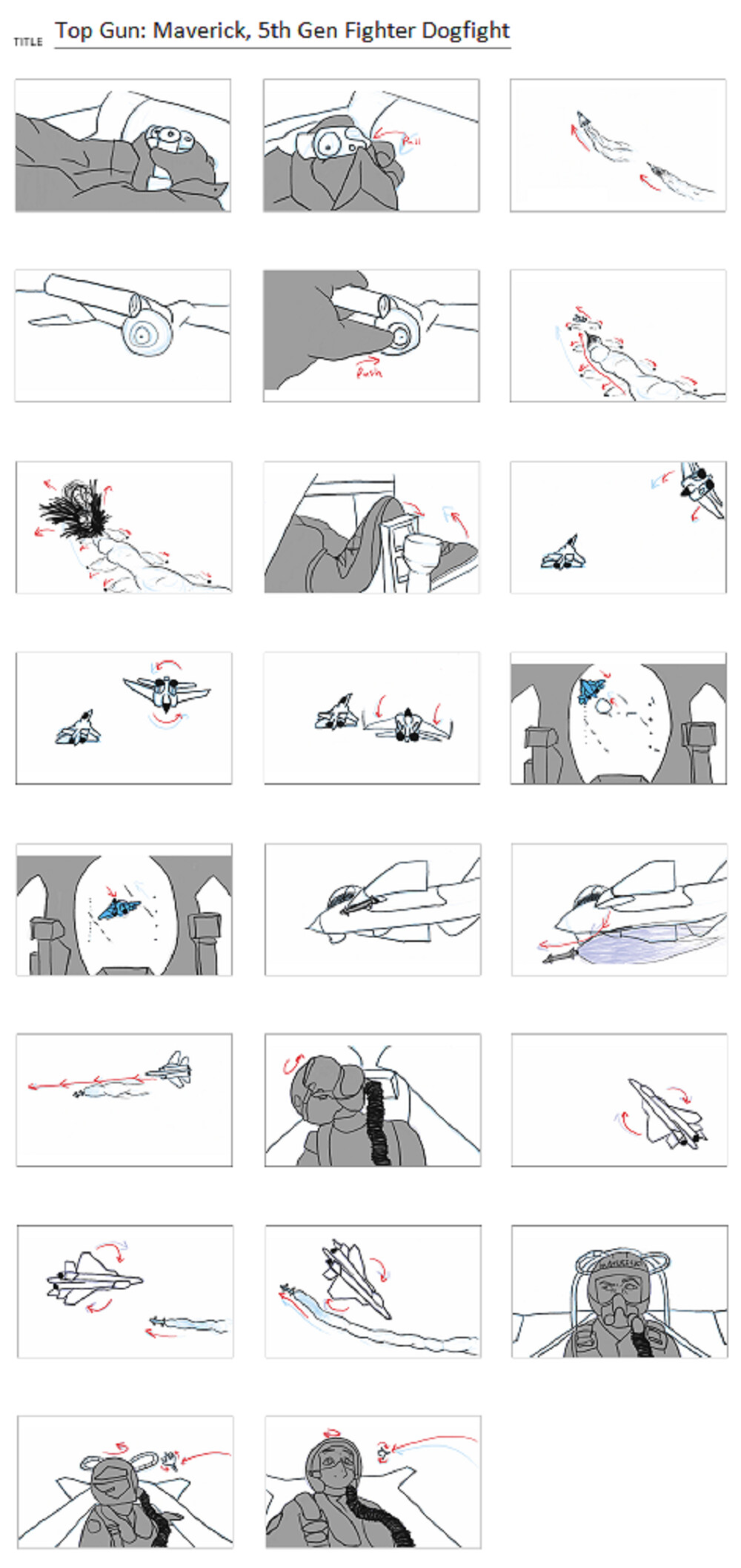 ArtStation - Top Gun: Maverick Dogfight Scene Excerpt (Animatic Practice)