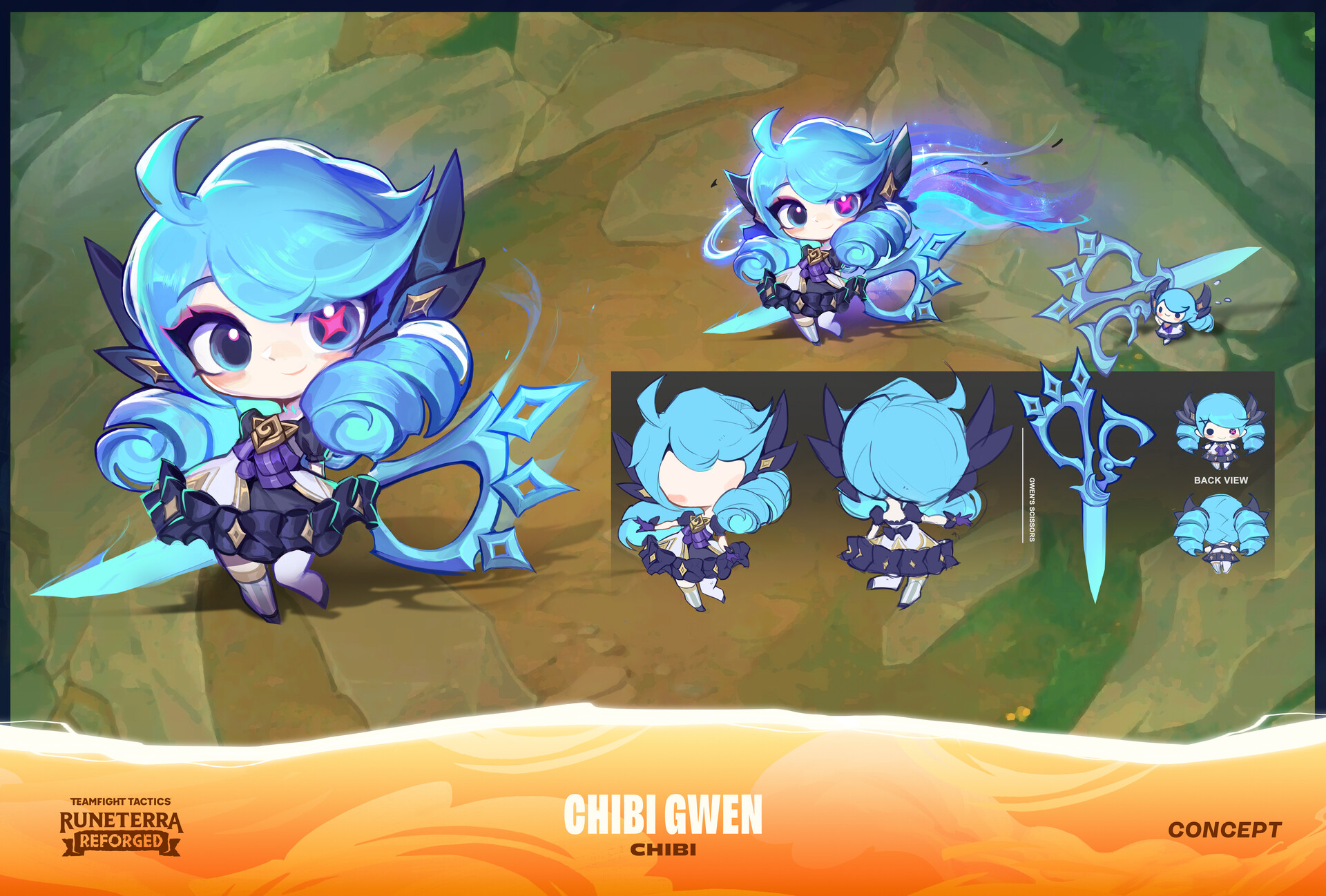 Kudos Productions - Teamfight Tactics | Set9 Runeterra Reforged | Chibi Gwen & Boom