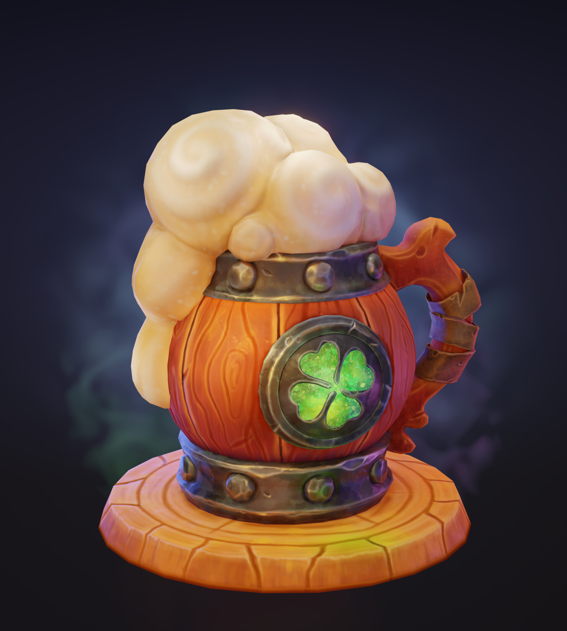 ArtStation - Stylized mug of beer