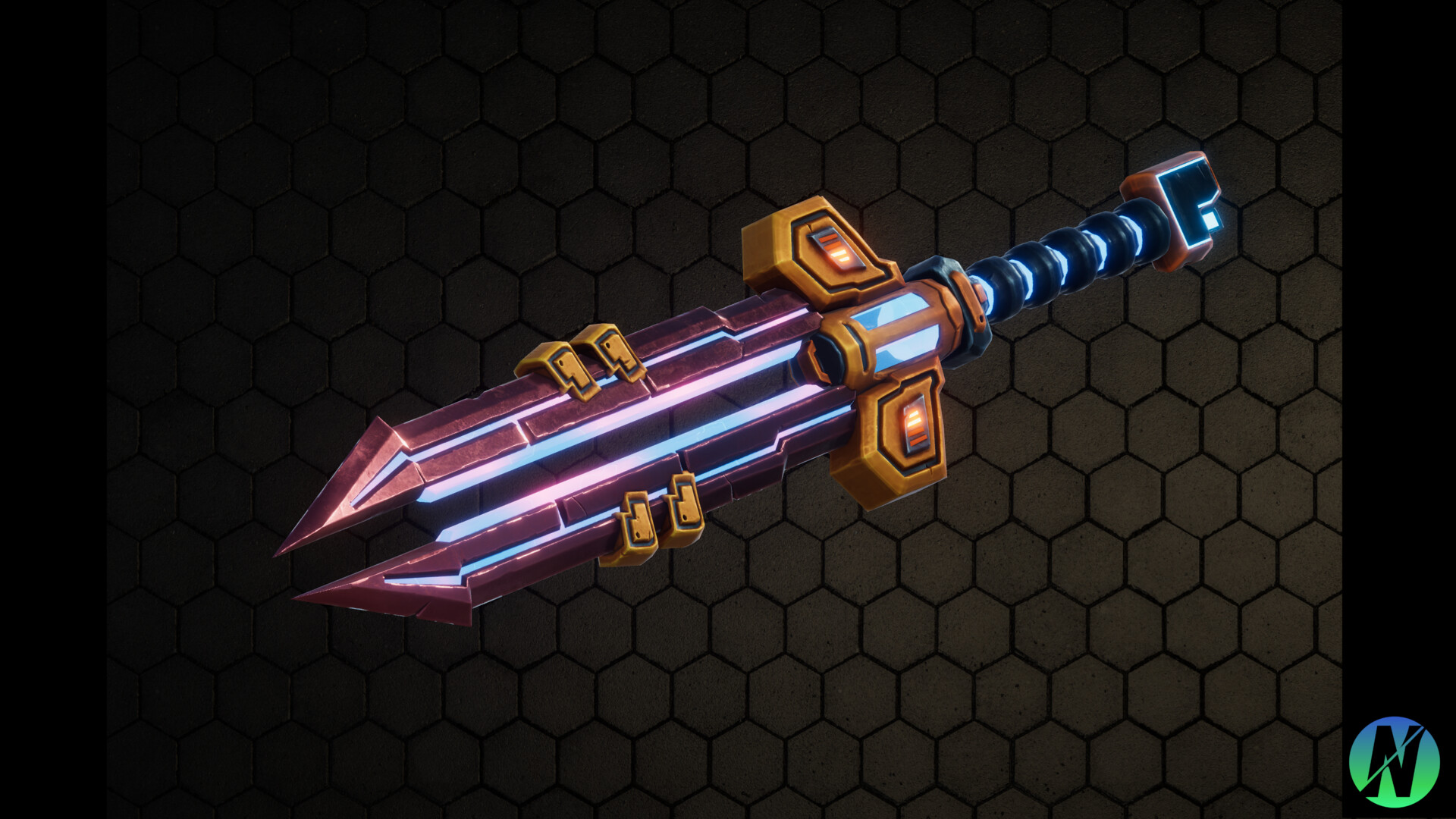 ArtStation - Stylized Sci-fi Sword with Effects