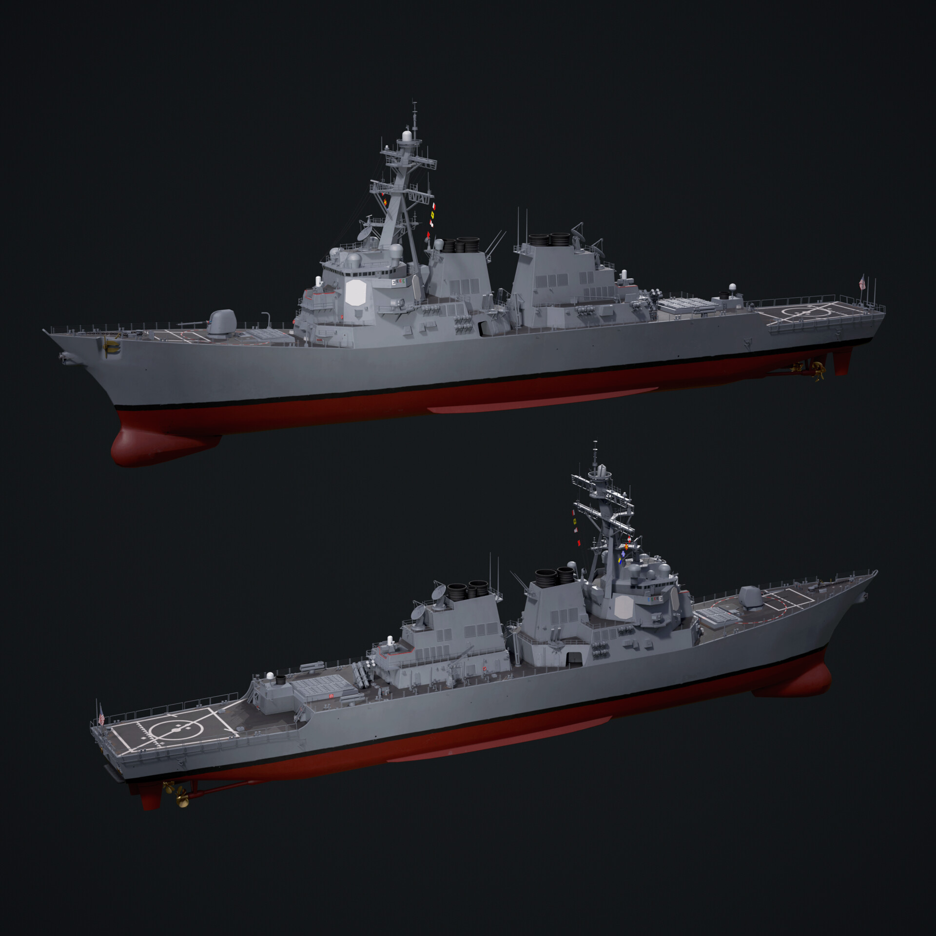 ArtStation - Arleigh Burke Class Destroyer