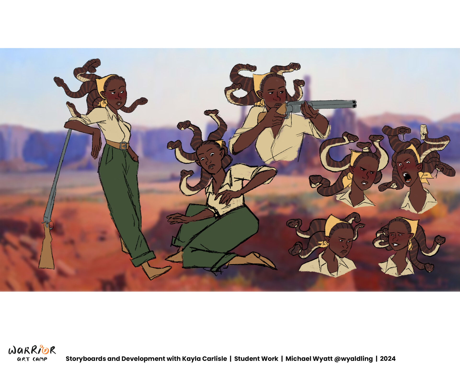 Warrior Art Camp - Michael Wyatt | Storyboards and Development with ...