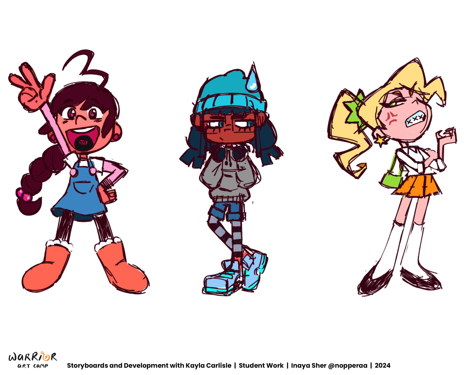 Warrior Art Camp - Inaya Sher | Storyboards and Development with Kayla ...