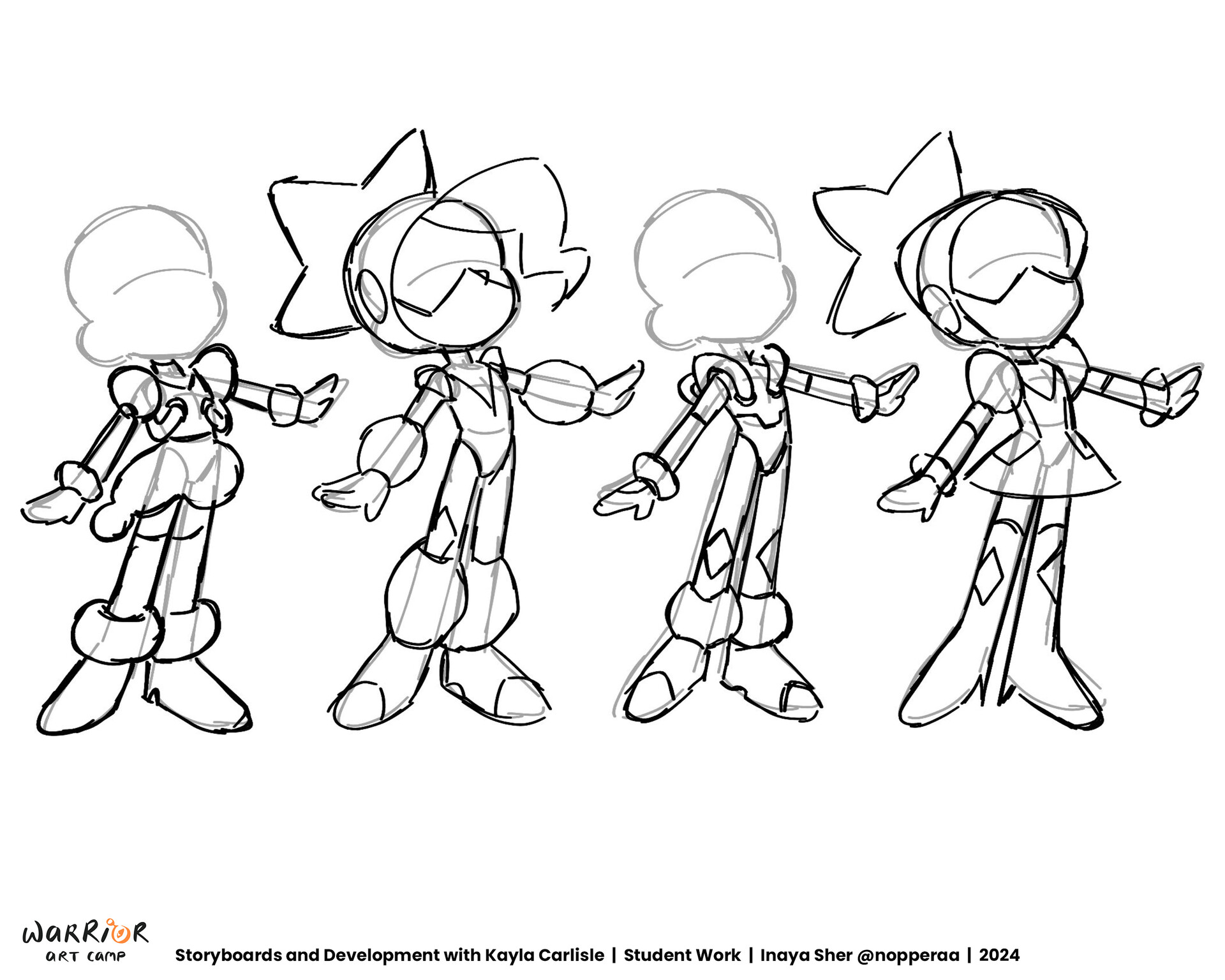 Warrior Art Camp - Inaya Sher | Storyboards and Development with Kayla ...