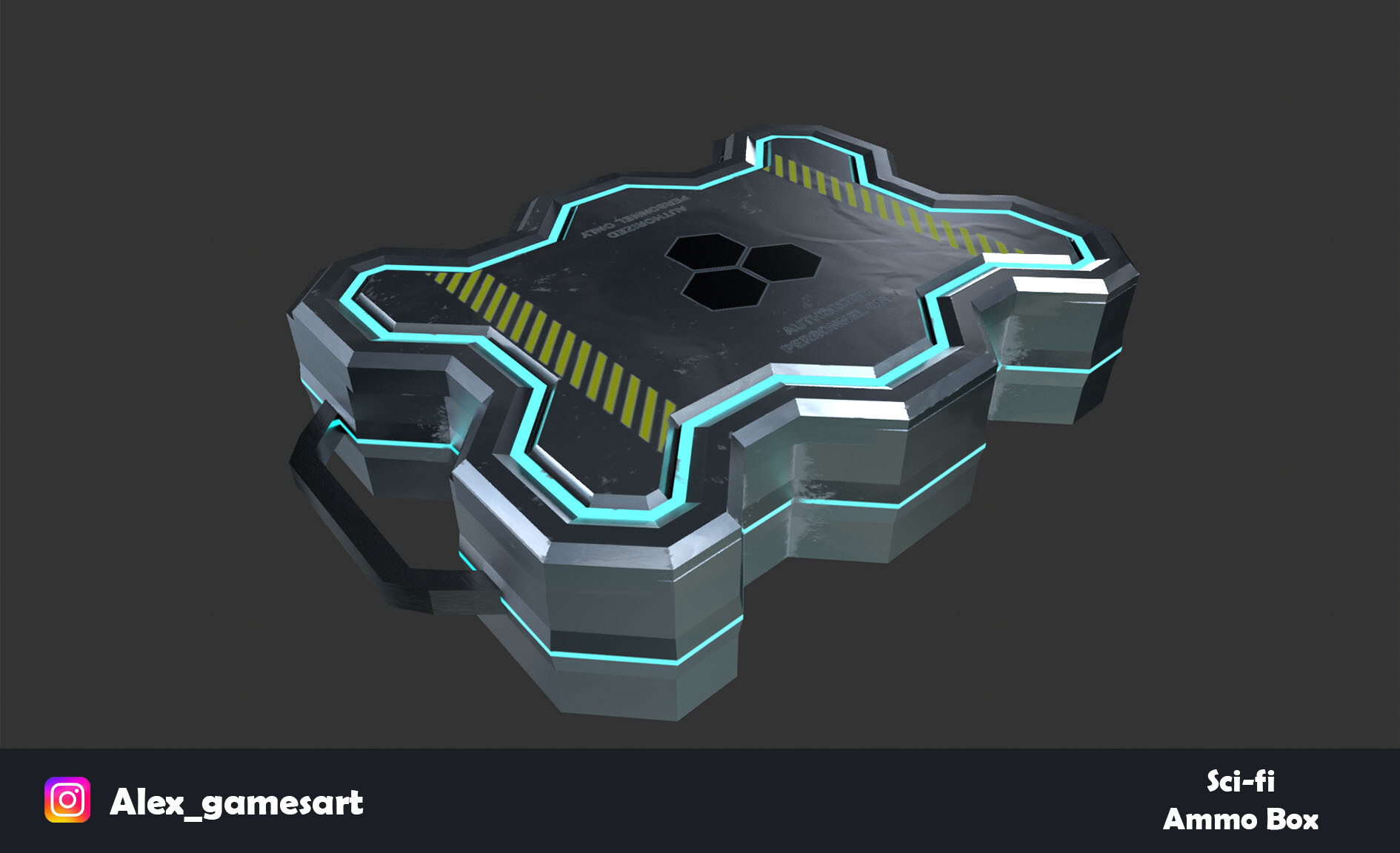 ArtStation - 3D Sci-fi Ammo Box
