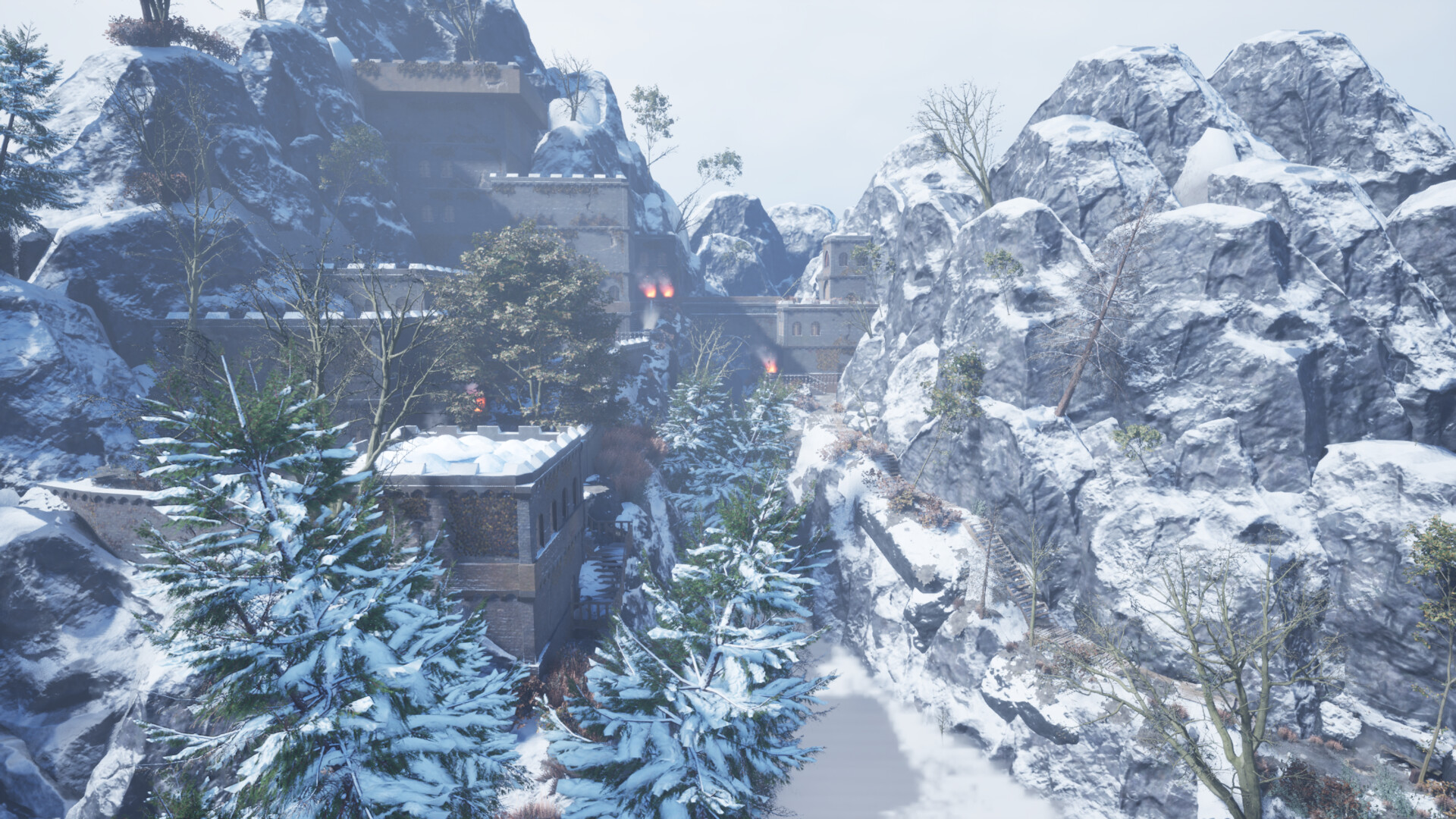 ArtStation - Medieval Winter Castle - UE5