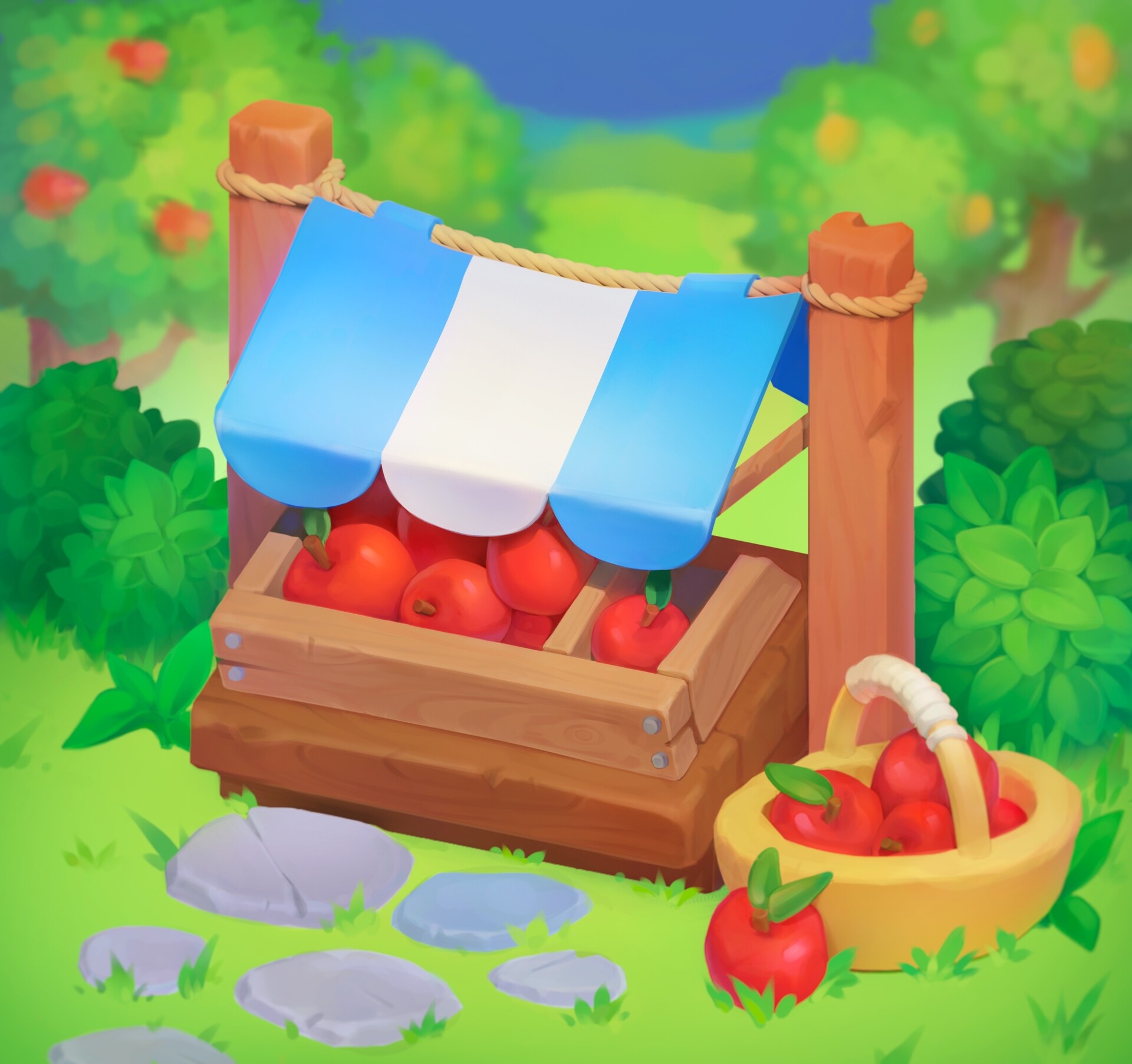 ArtStation - Apple shop