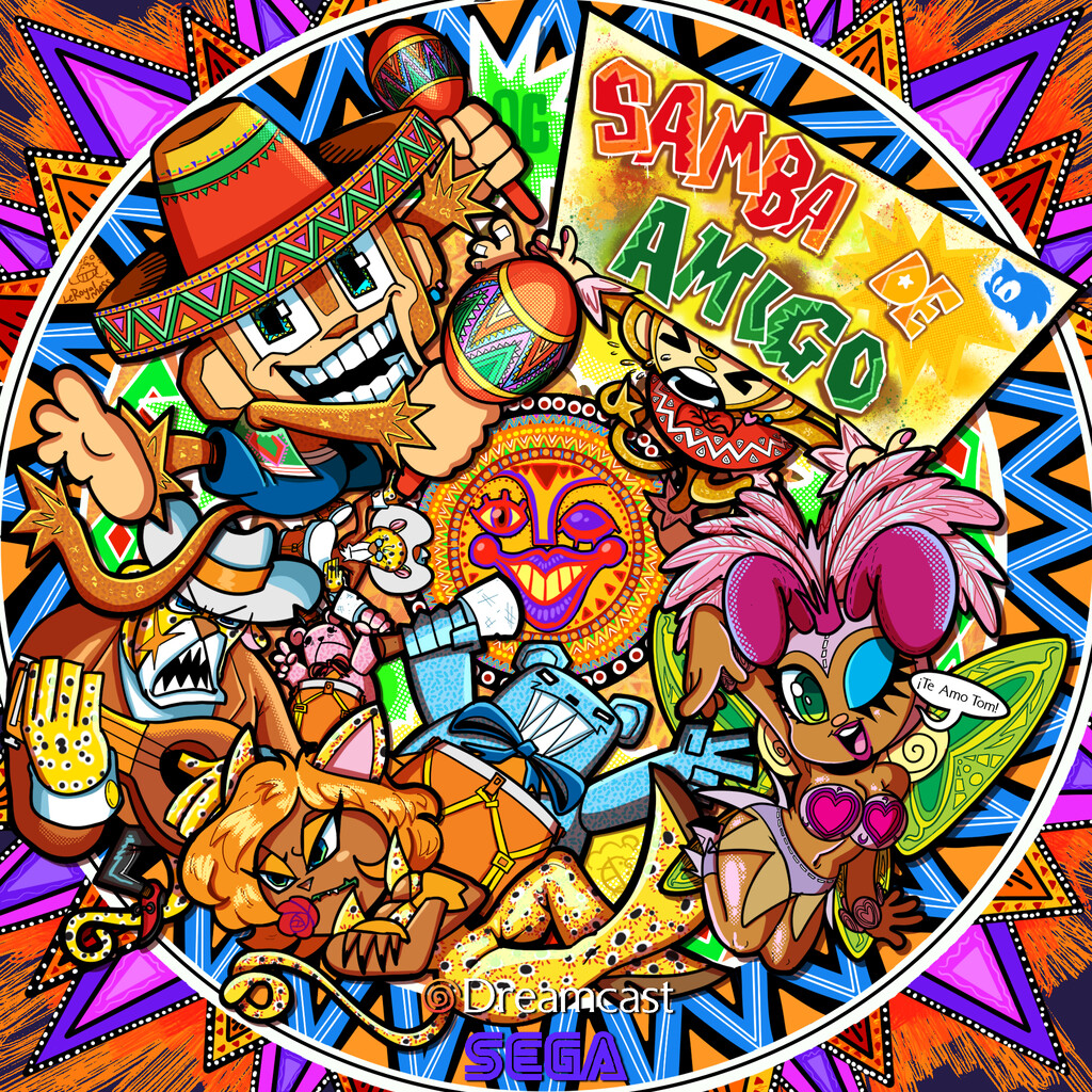 ArtStation - SAMBA DE AMIGO Newgorunds Collab