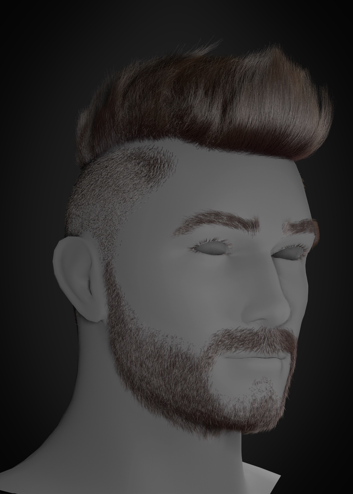 how to draw undercut hair