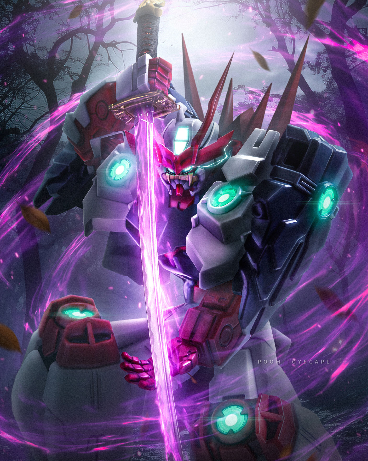 ArtStation - Sengoku Astray Gundam-Nils Nielsen