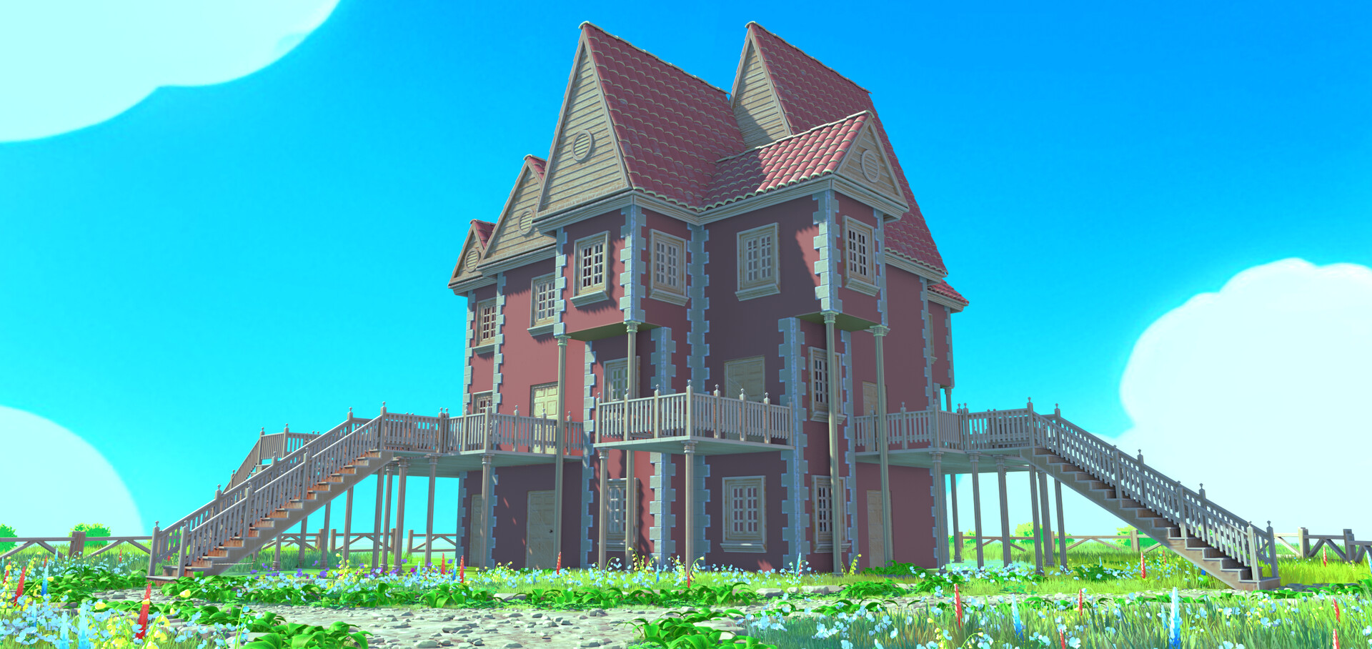 ArtStation - Procedural House in Houdini