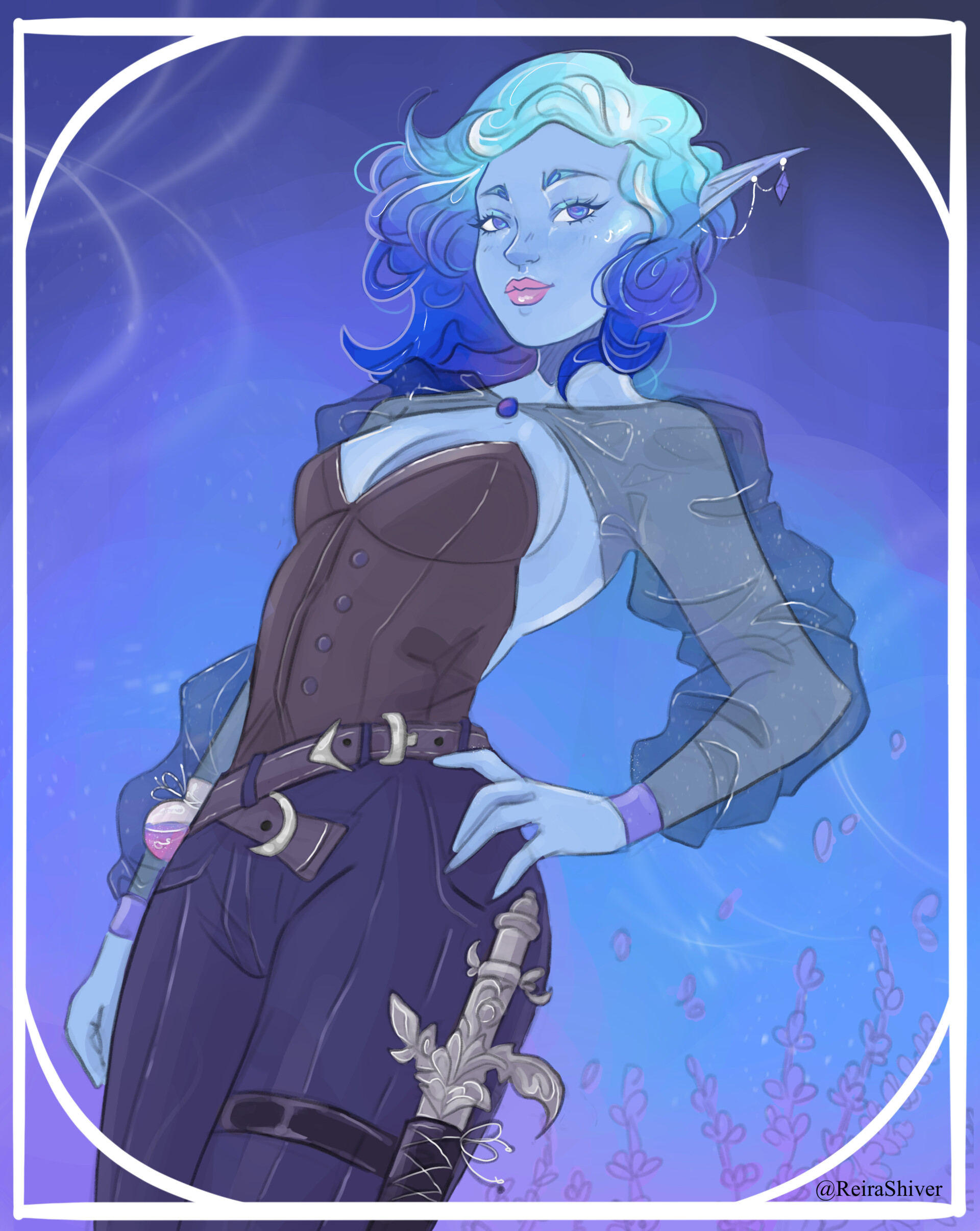 ArtStation - Flamy elf girly