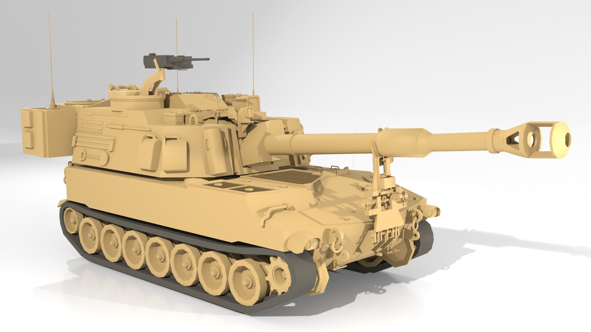 ArtStation - M109 Paladin Model