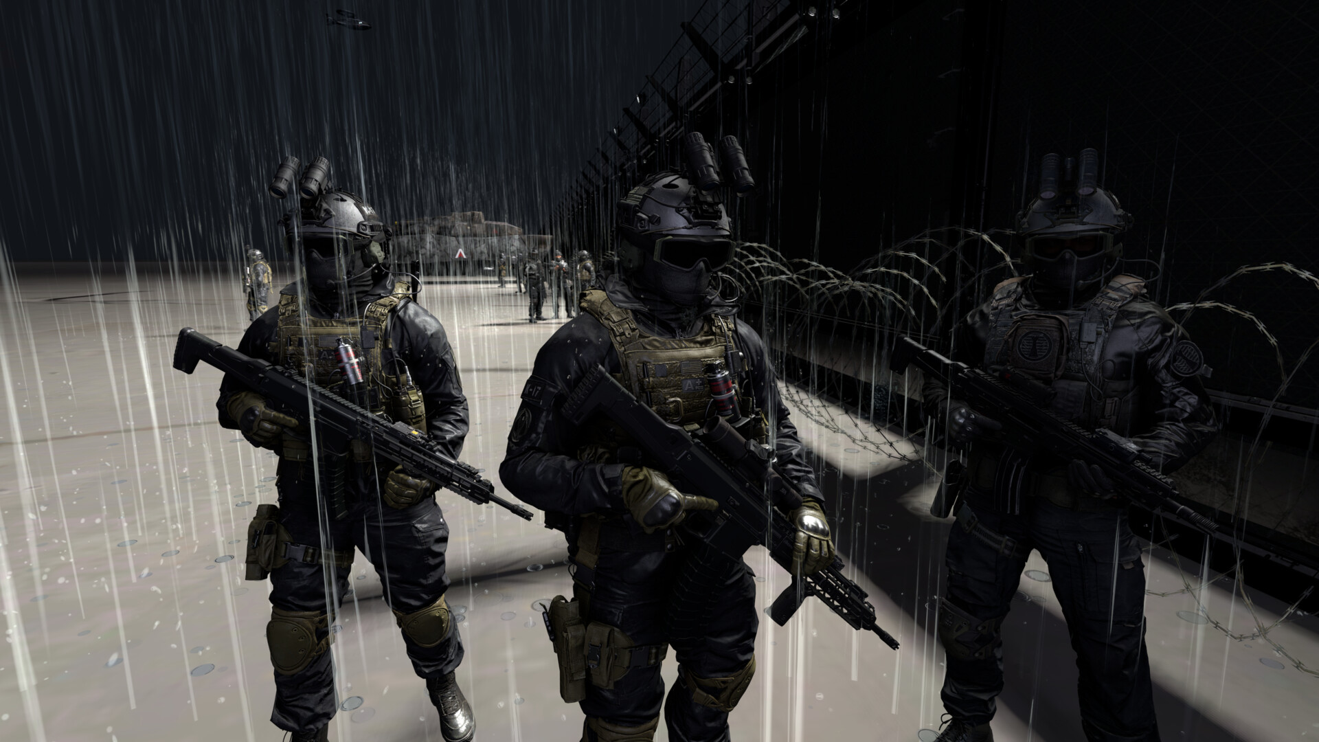 ArtStation - Shadow Legion - guard in the rain