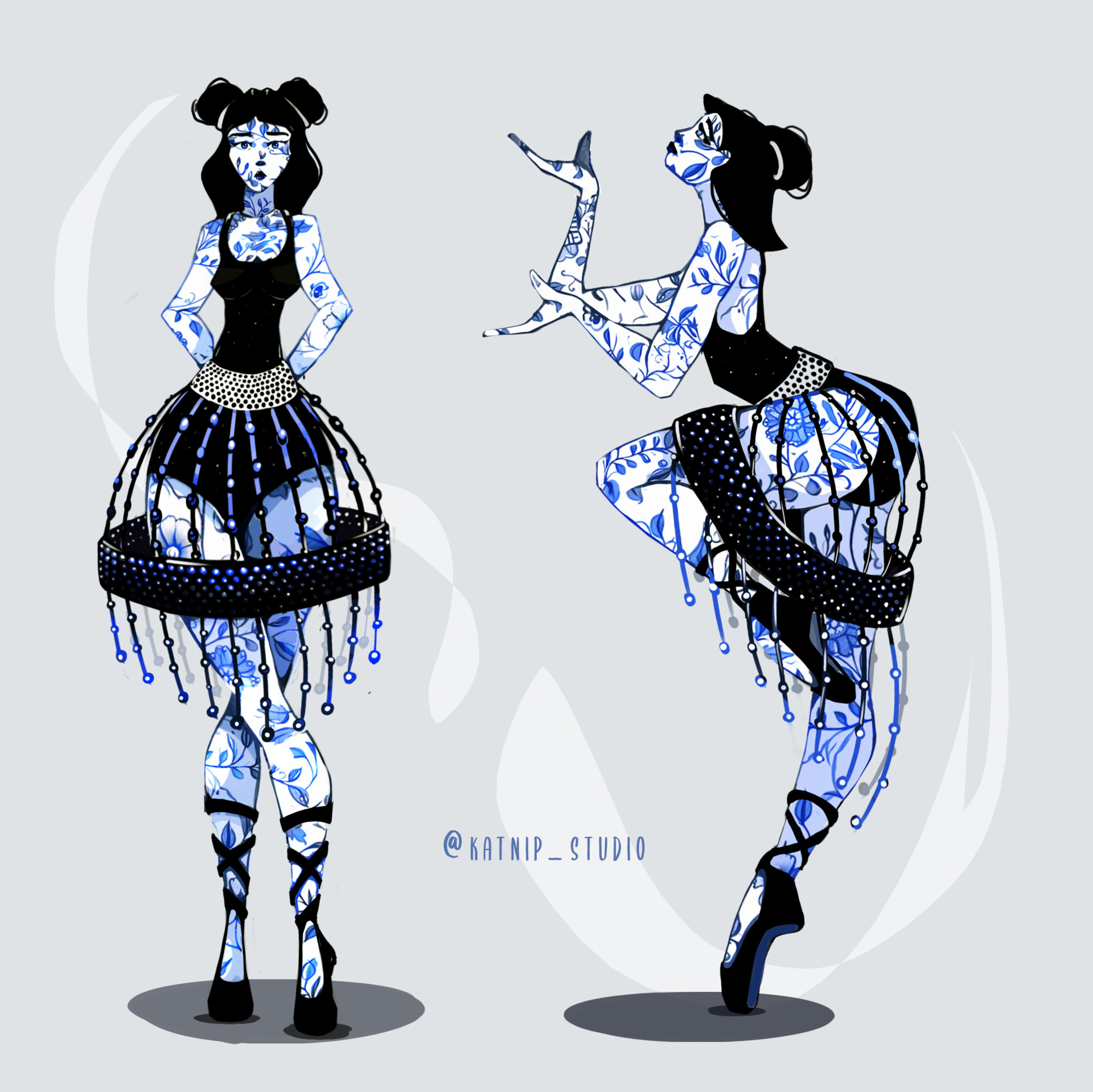 ArtStation - Jasmin Tea Porcelain Ballerina | OC | Katnip Studio