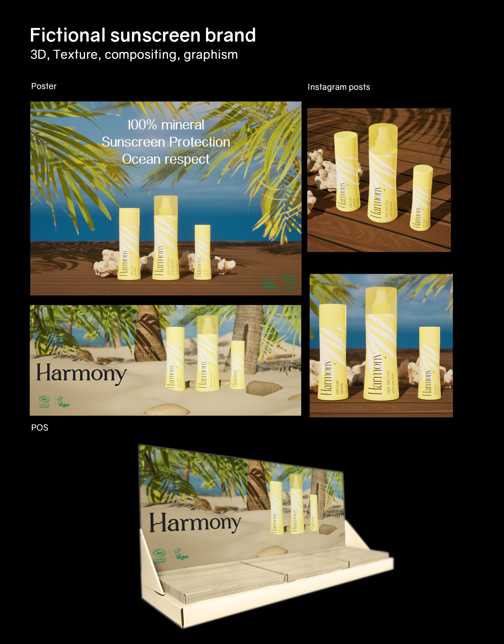 ArtStation - Harmony - Fictional Sunscreen Brand