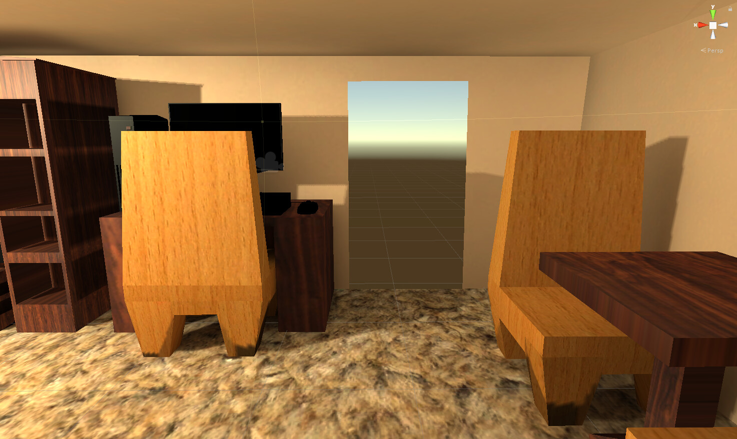 ArtStation - Computer Area and Chair