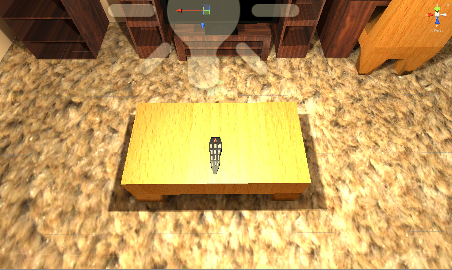 ArtStation - Top Down View of the TV Table Angle 1