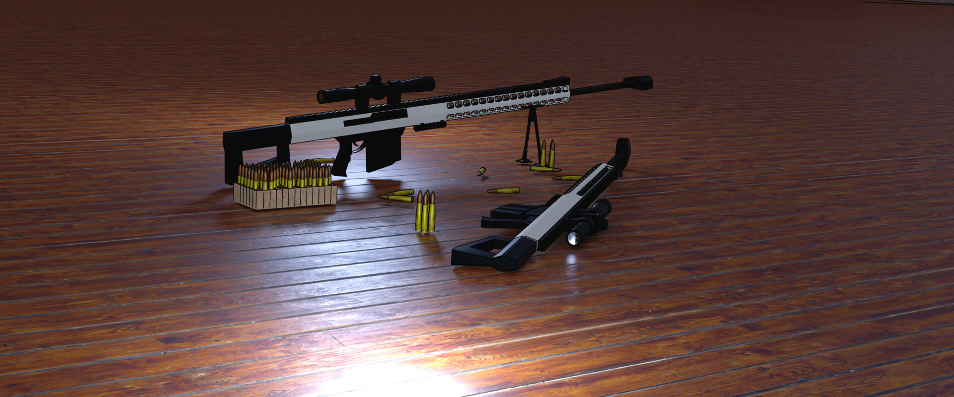 ArtStation - M82B Sniper Riffle