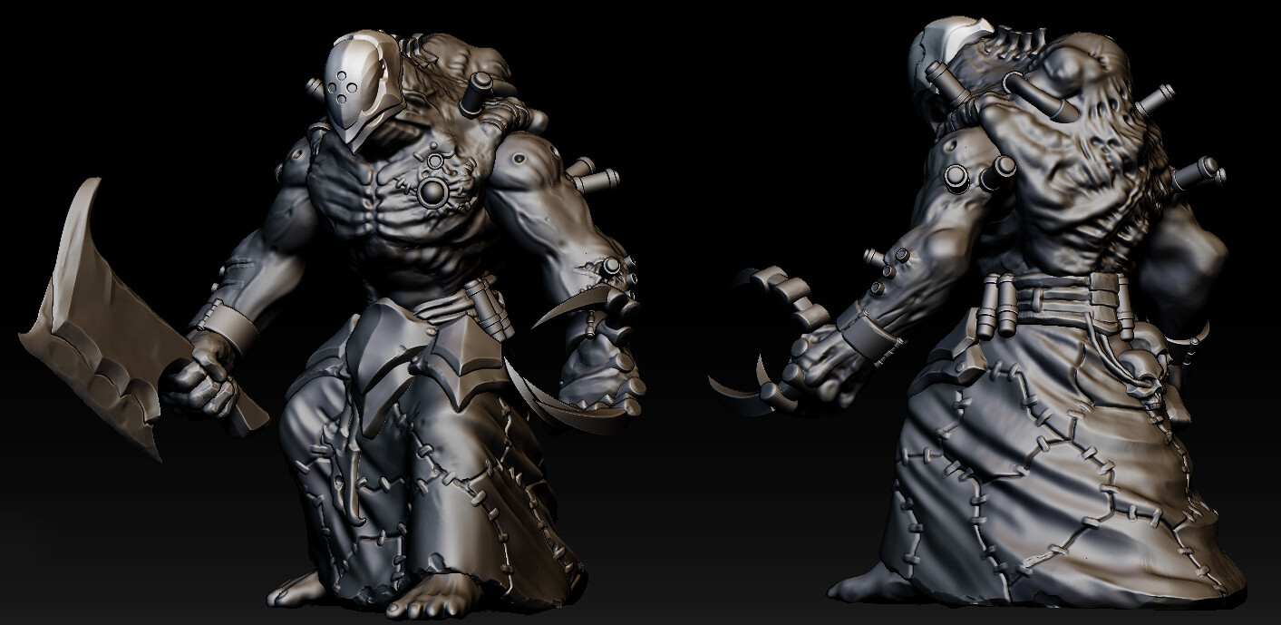 ArtStation - Zbrush Flesh Golems Sculpts