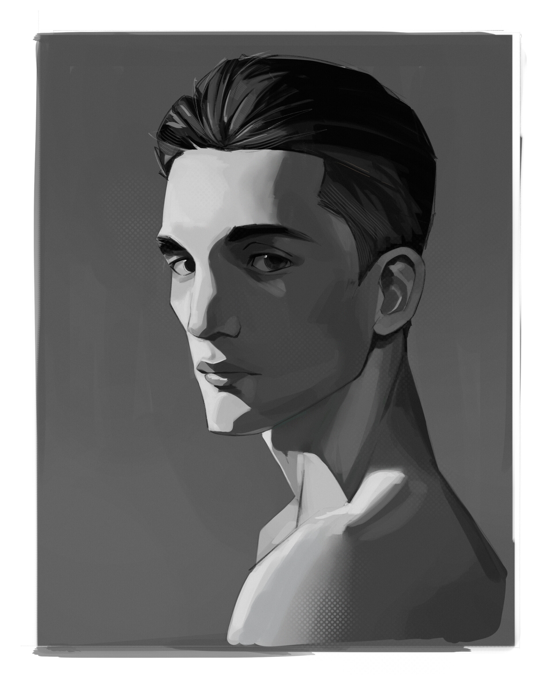 ArtStation - Grayscale painting practice II