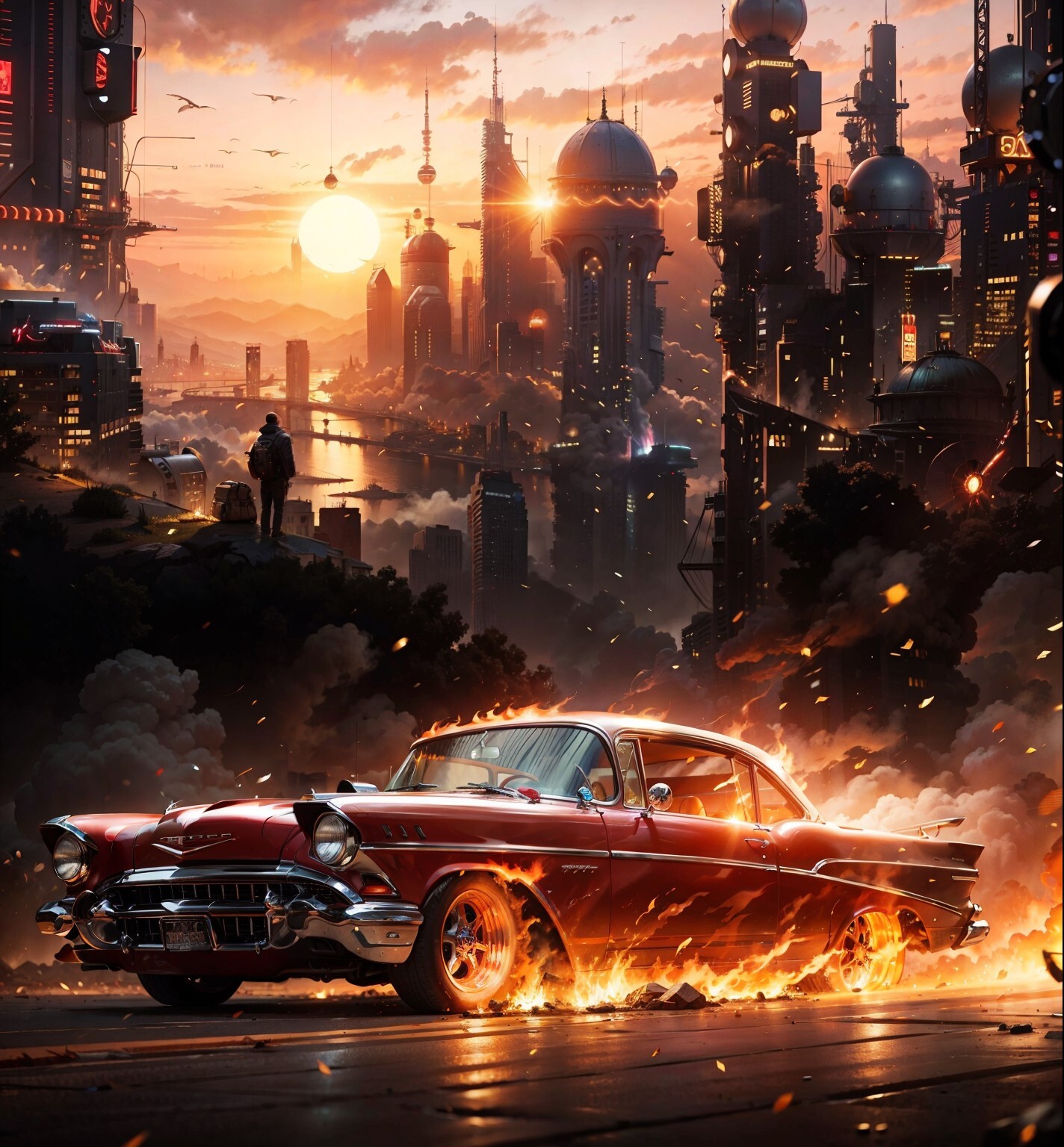 ArtStation - The Many Faces of the 57 Chevy...