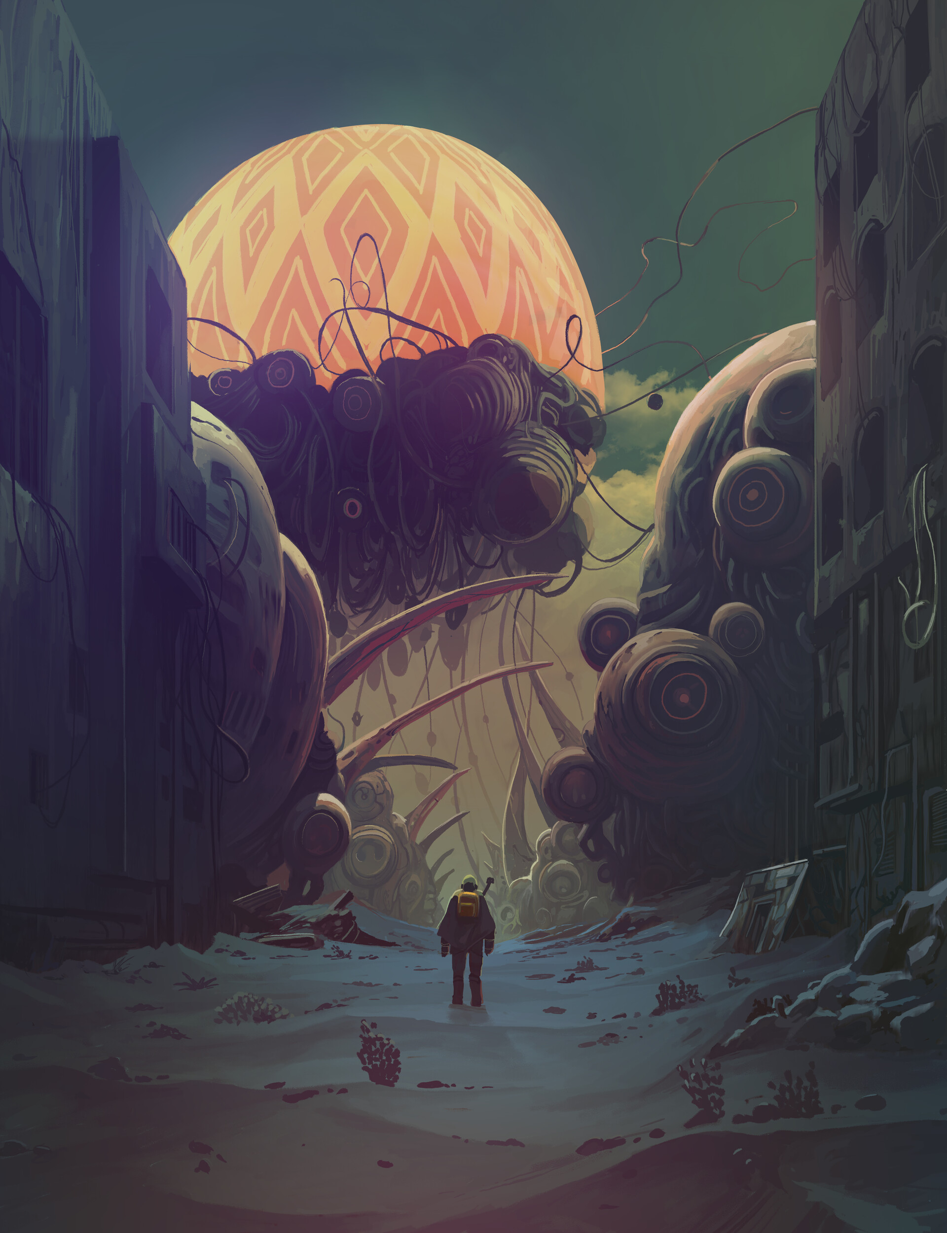 ArtStation - Portada de Sueño Molecular, de Cesar Cano