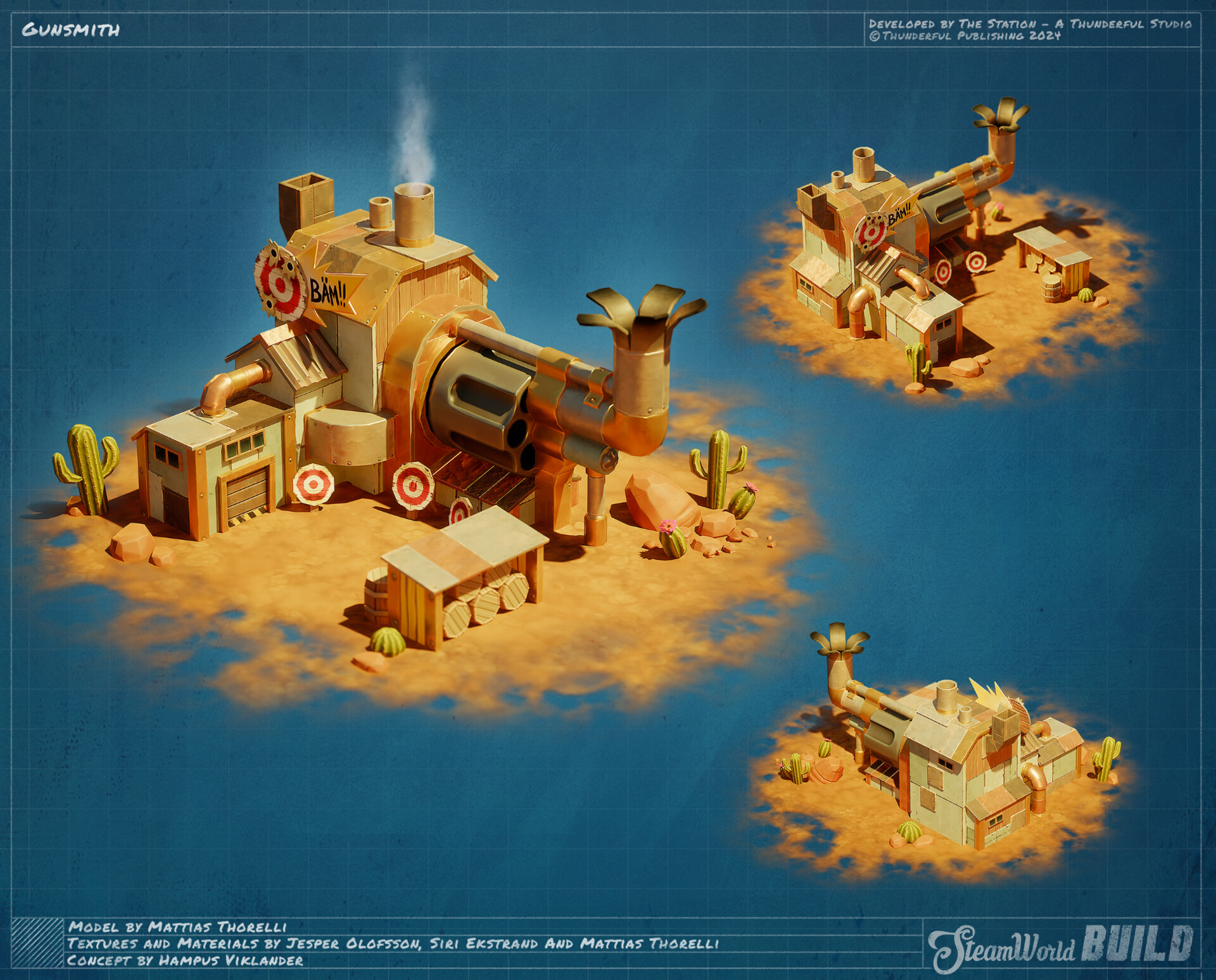 Mattias Thorelli - Steamworld Build - Buildings