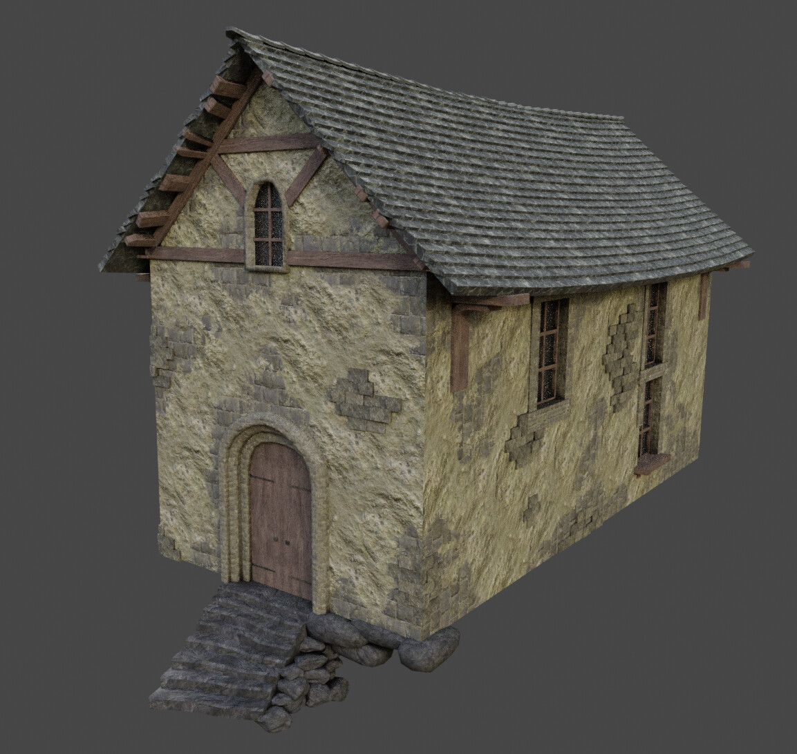 ArtStation - Decrepit House Model