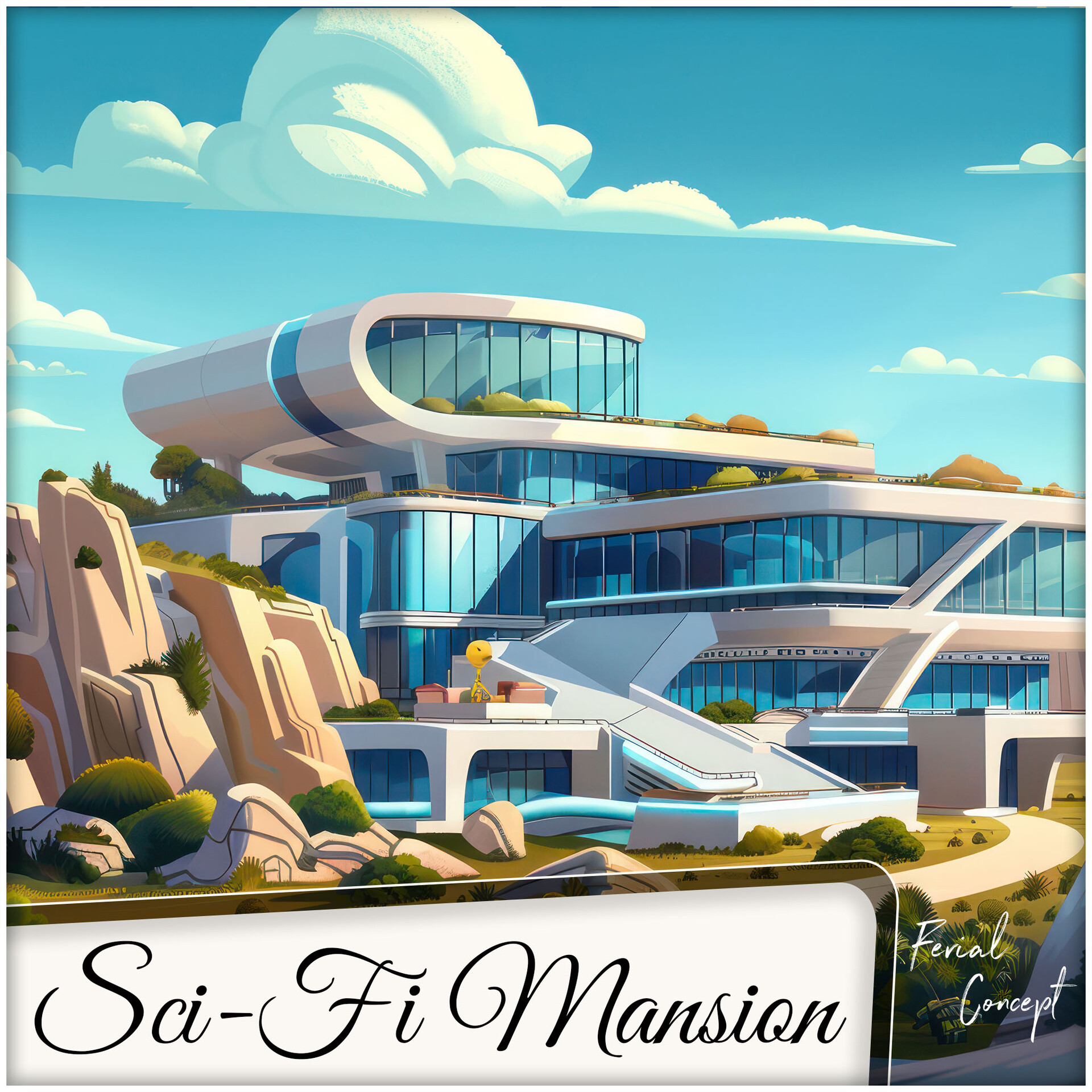 ArtStation - 🔹220 Sci-Fi Mansion - Cartoon Concept Reference Image Pack ...