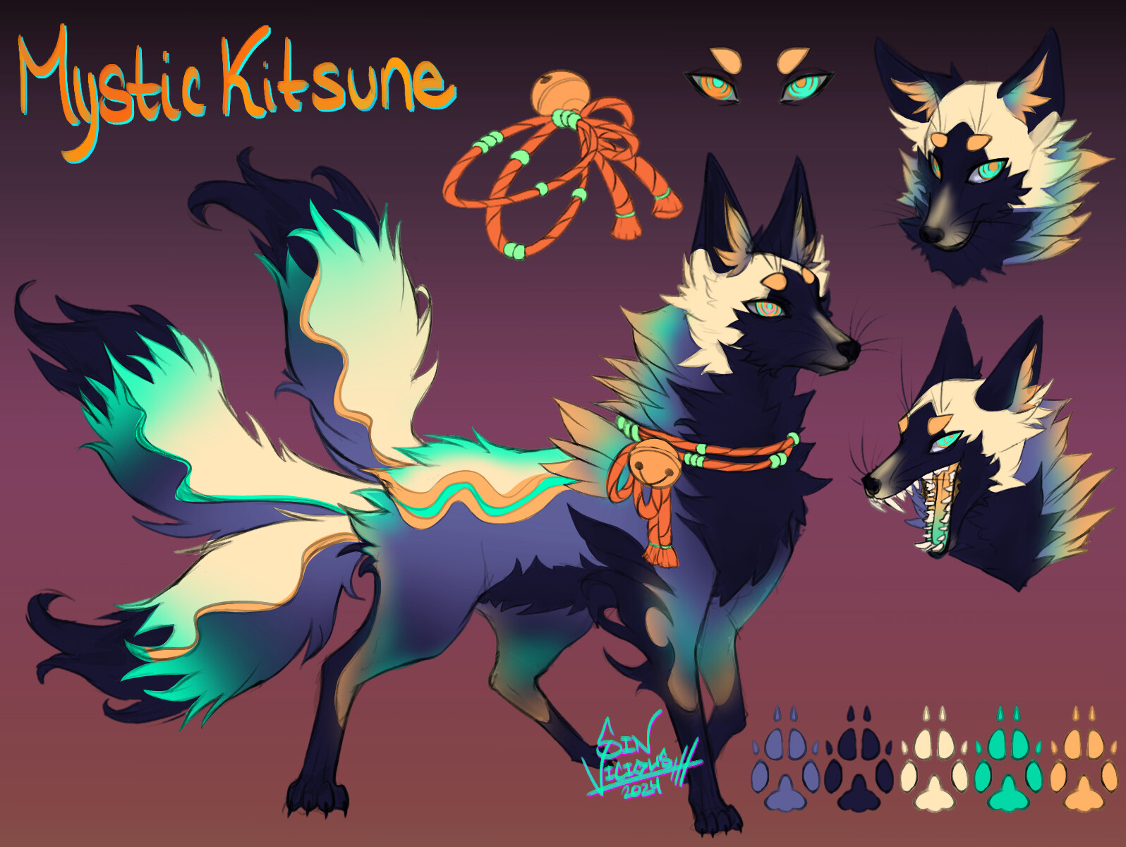 ArtStation - Mystic Kitsune Adopt | OPEN