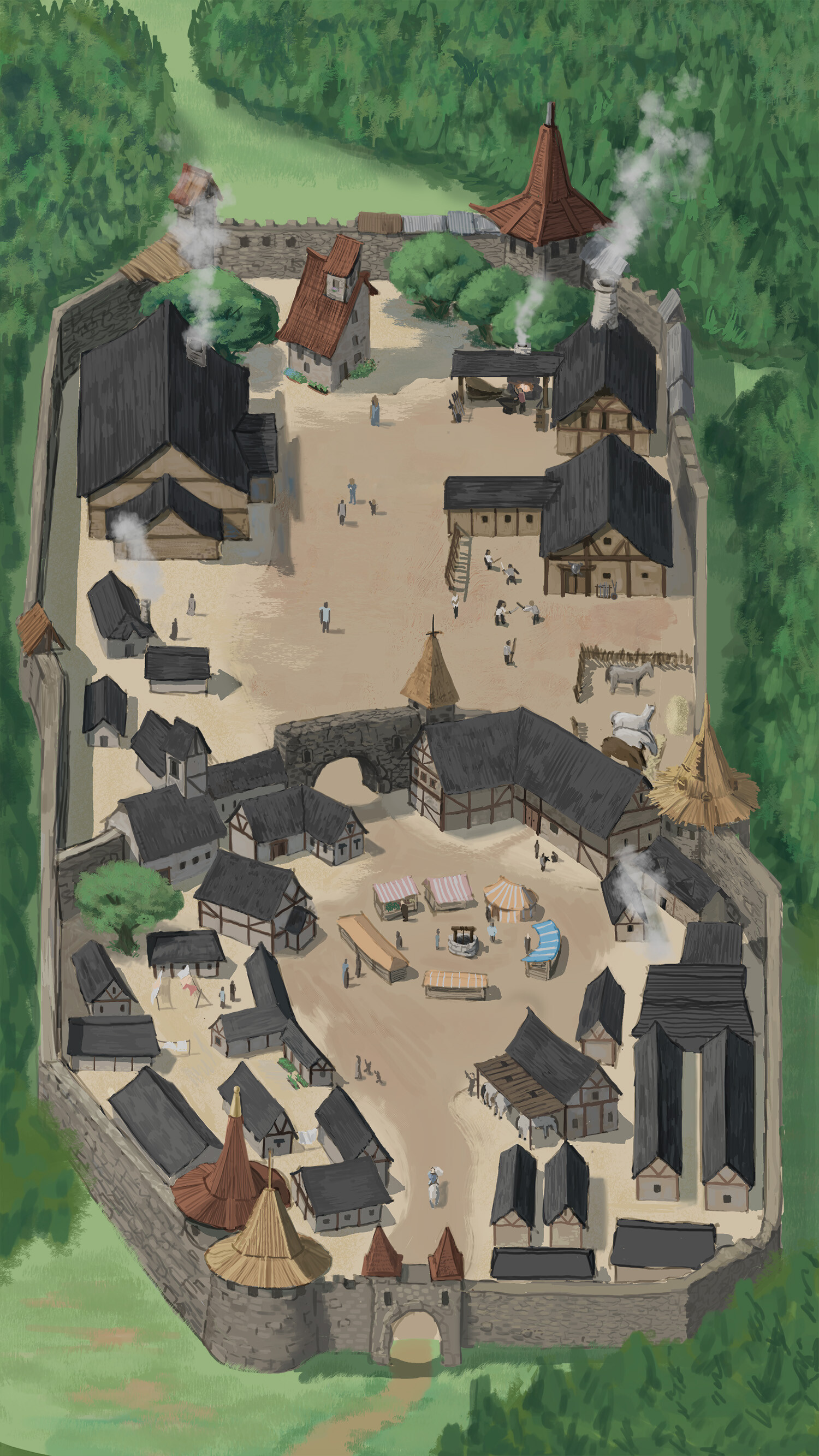 ArtStation - Fantasy city map