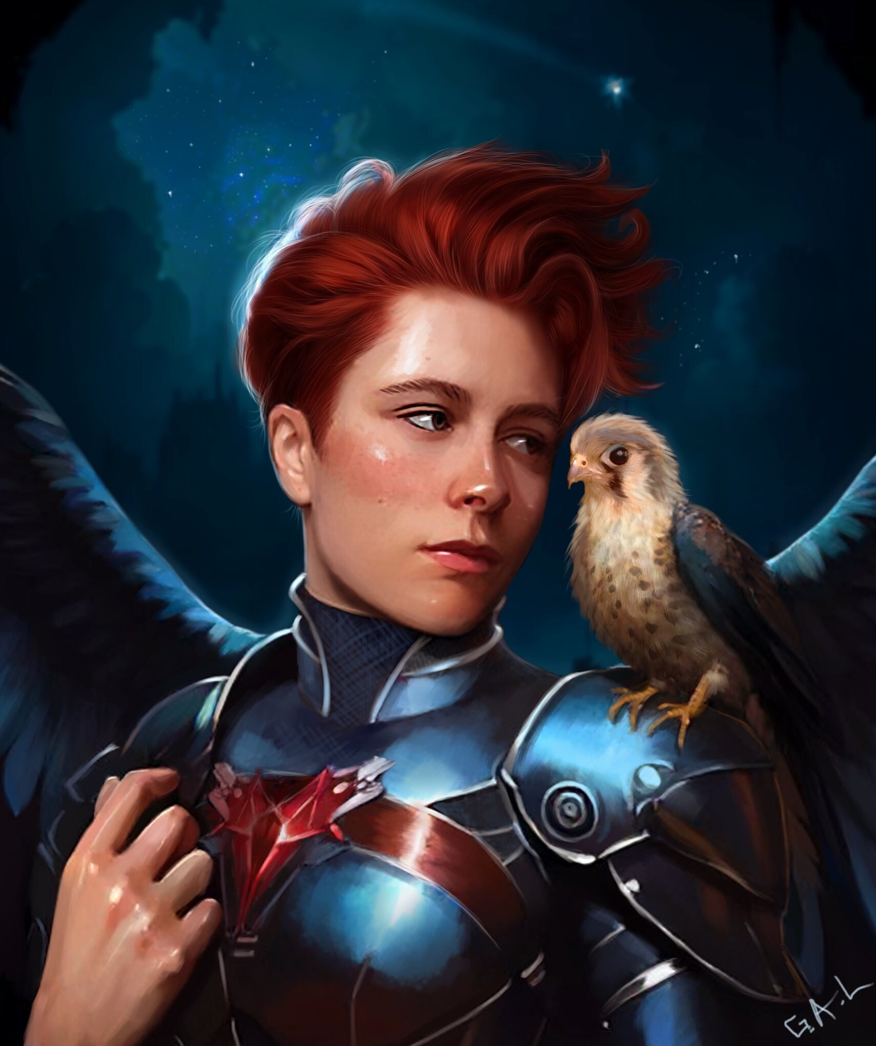 ArtStation - Beautiful Dark Angel