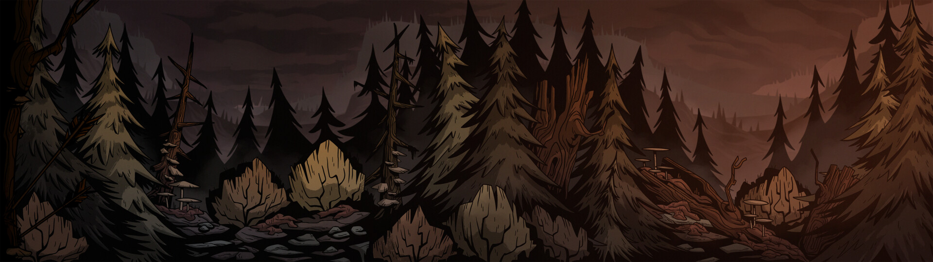 ArtStation - Long spooky forrest