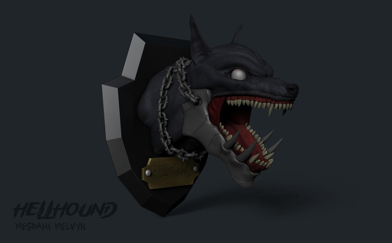 ArtStation - Monster Trophee - Hellhound - Sculpt