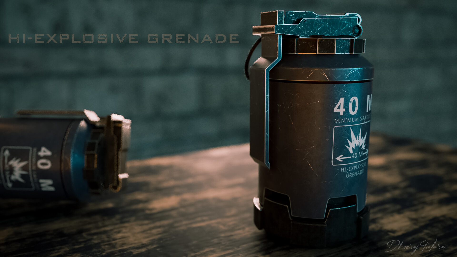 ArtStation - Sci-fi Grenade | Hard Surface Modeling | Grenade