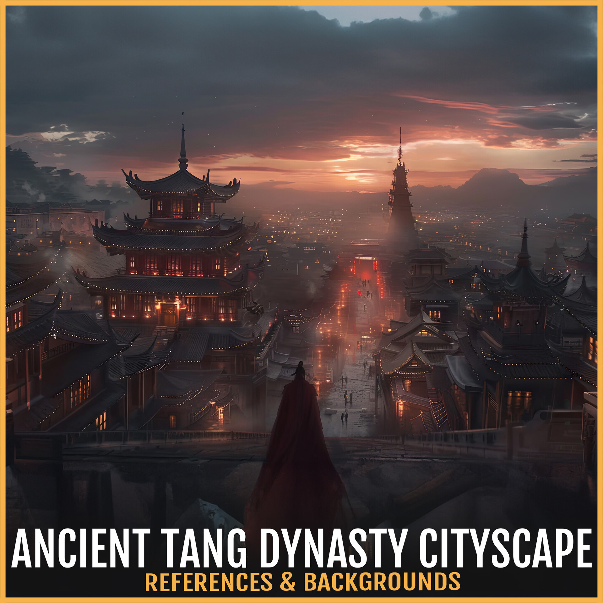 ArtStation - 505 Ancient Tang Dynasty cityscape